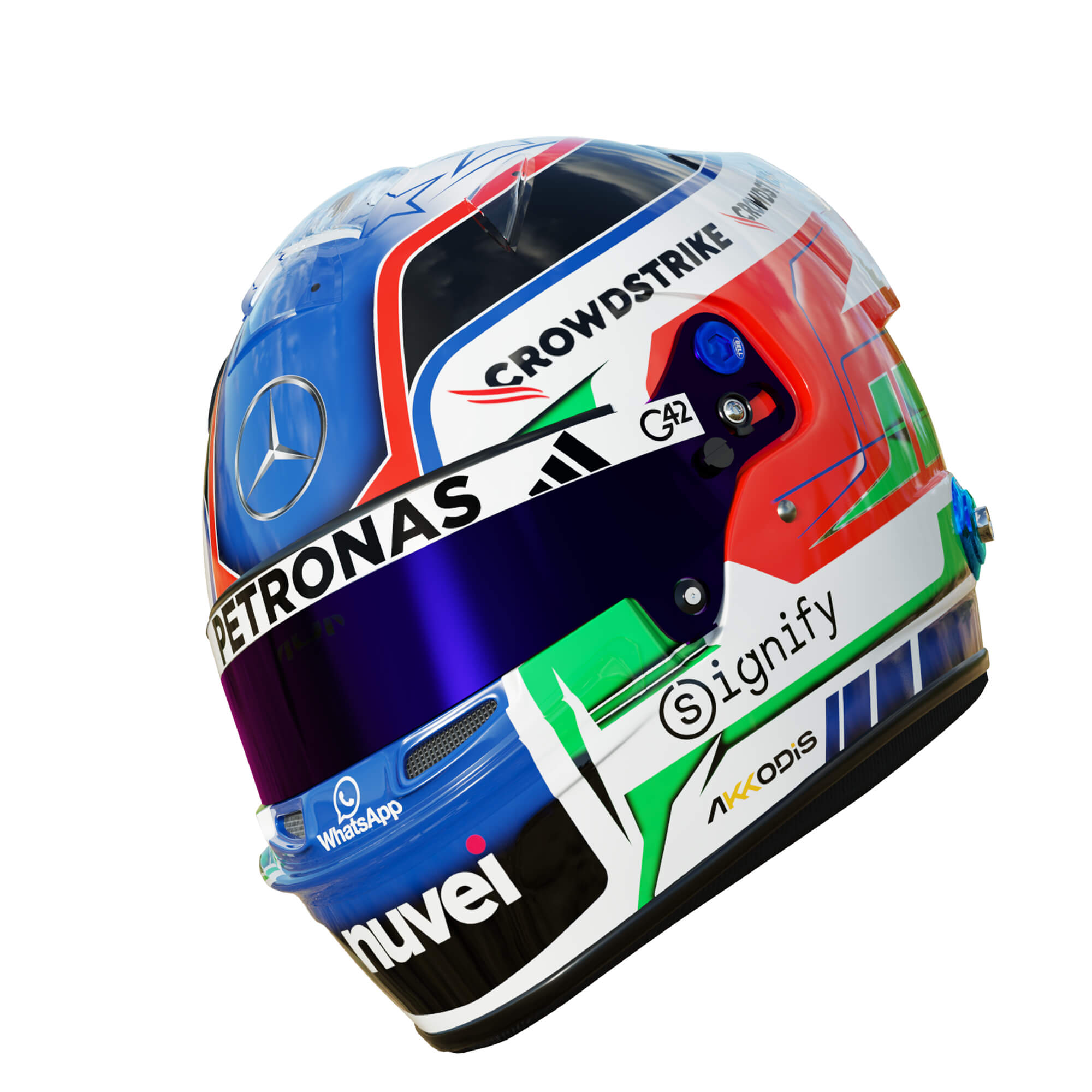F1 Andrea Kimi Antonelli Helmet 2025 - 3D Model by Cactus3D