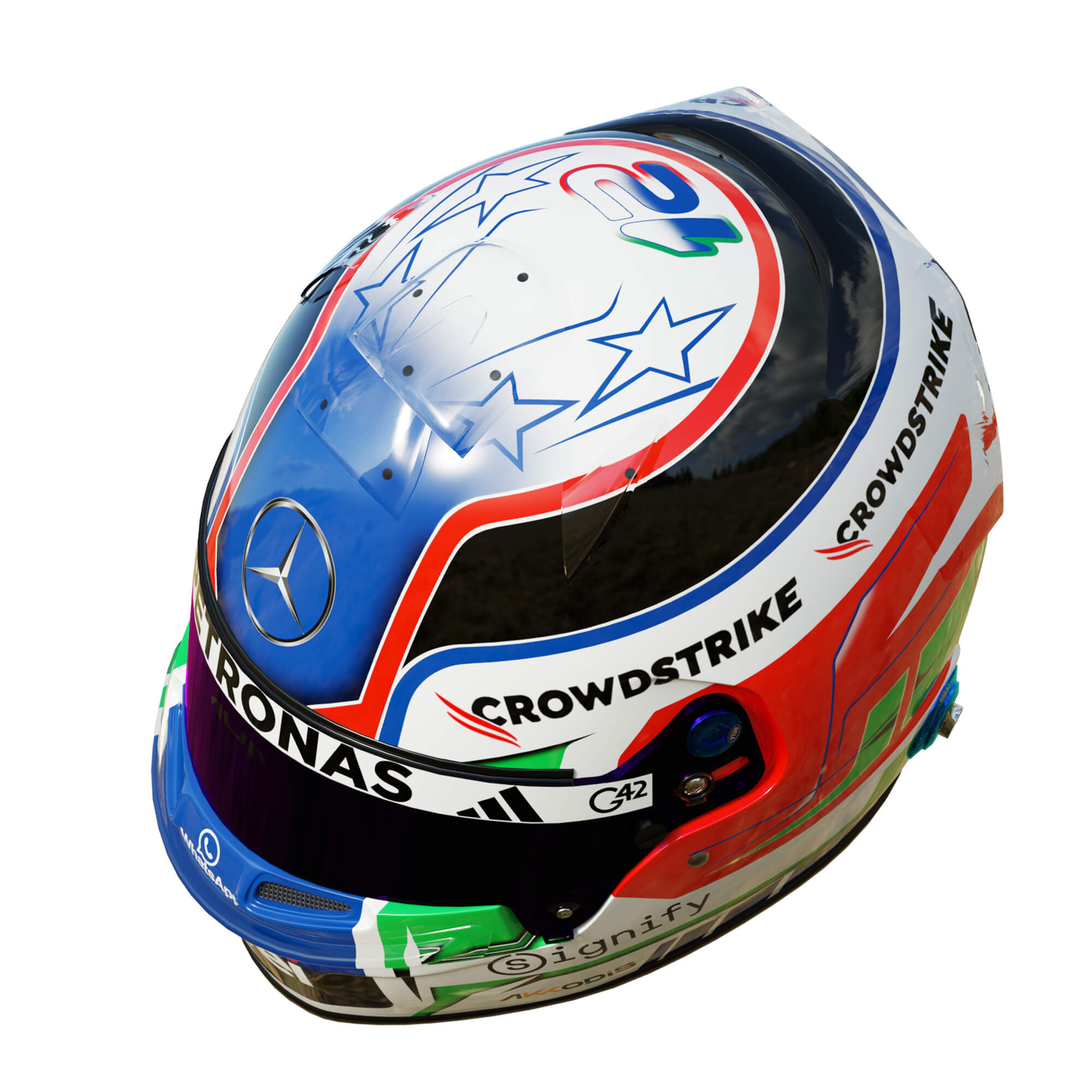 F1 Andrea Kimi Antonelli Helmet 2025 - 3D Model by Cactus3D
