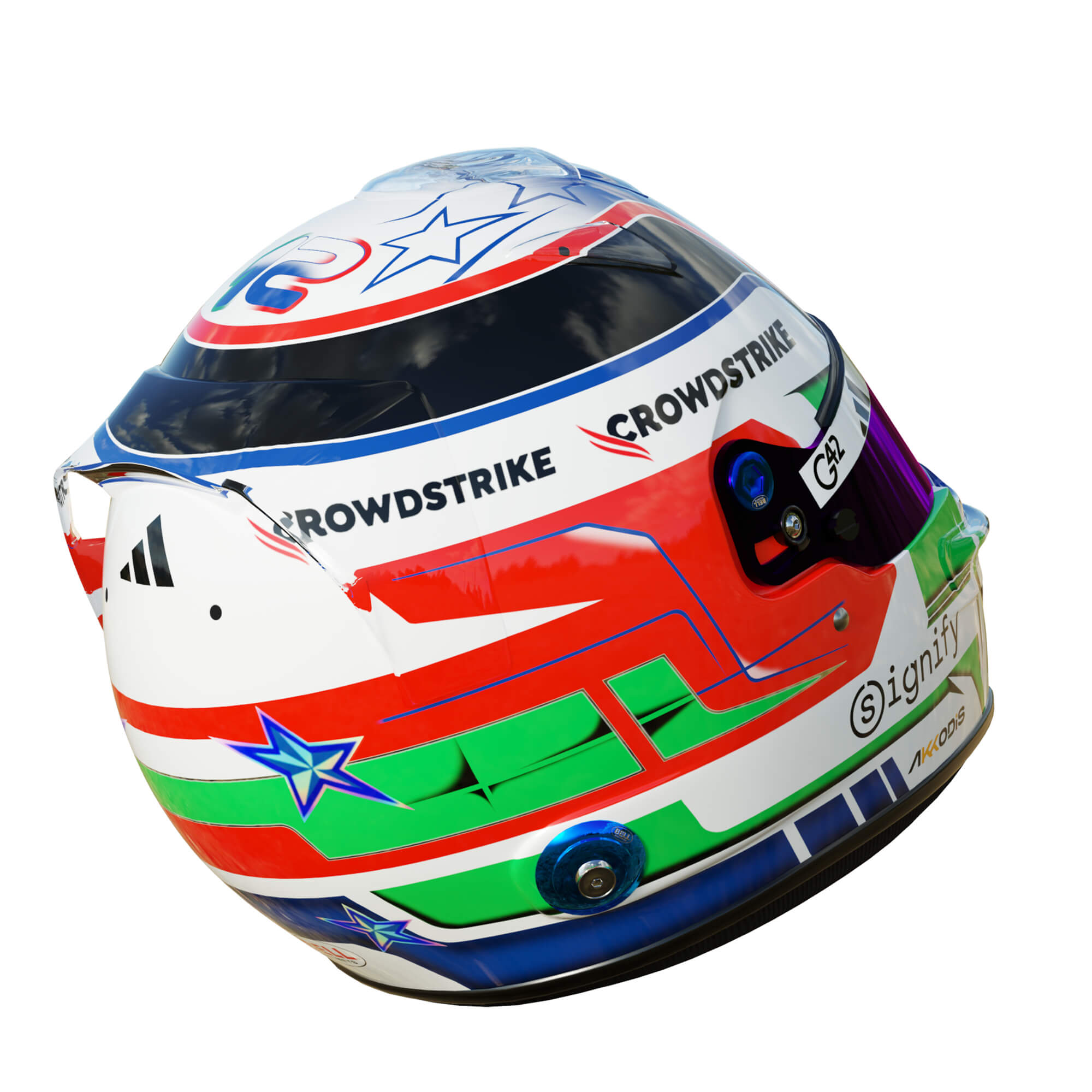 F1 Andrea Kimi Antonelli Helmet 2025 - 3D Model by Cactus3D