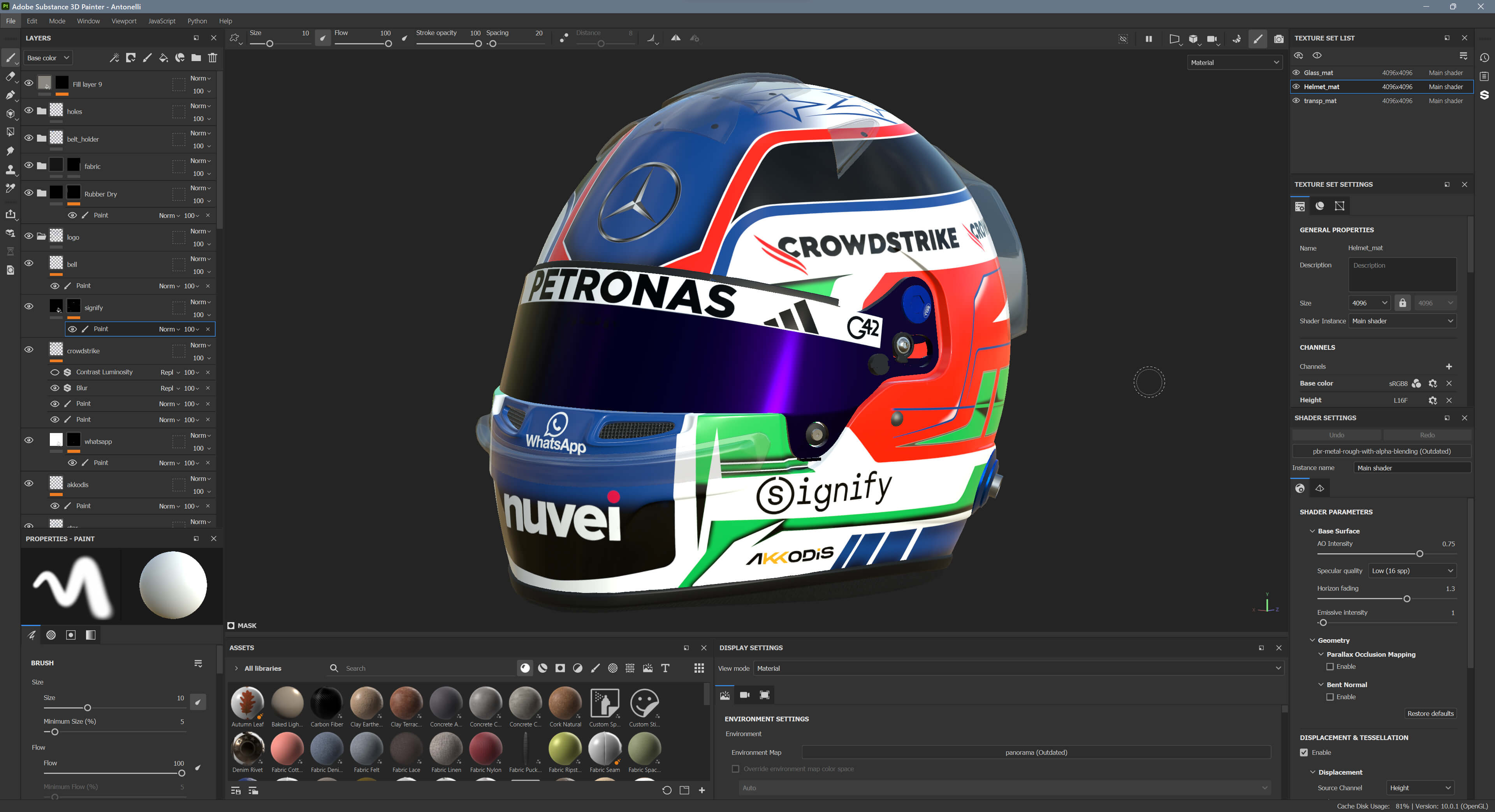 F1 Andrea Kimi Antonelli Helmet 2025 - 3D Model by Cactus3D