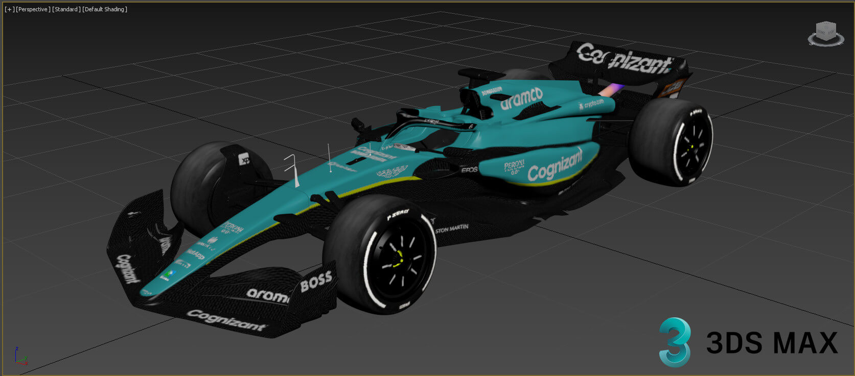 F1 Aston Martin AMR23 2023 - 3D Model by Cactus3D