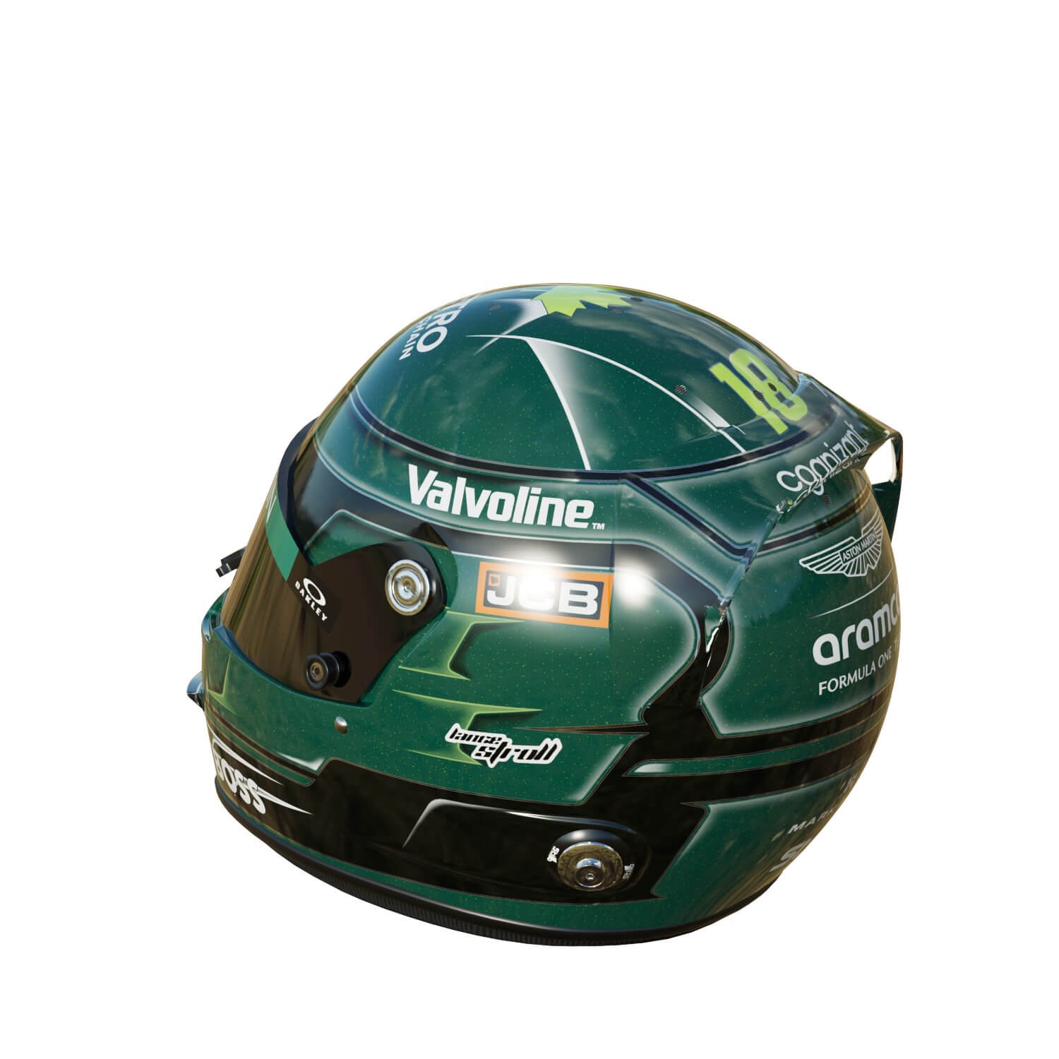 F1 Aston Martin Helmets 2024 - 3D Model by Cactus3D