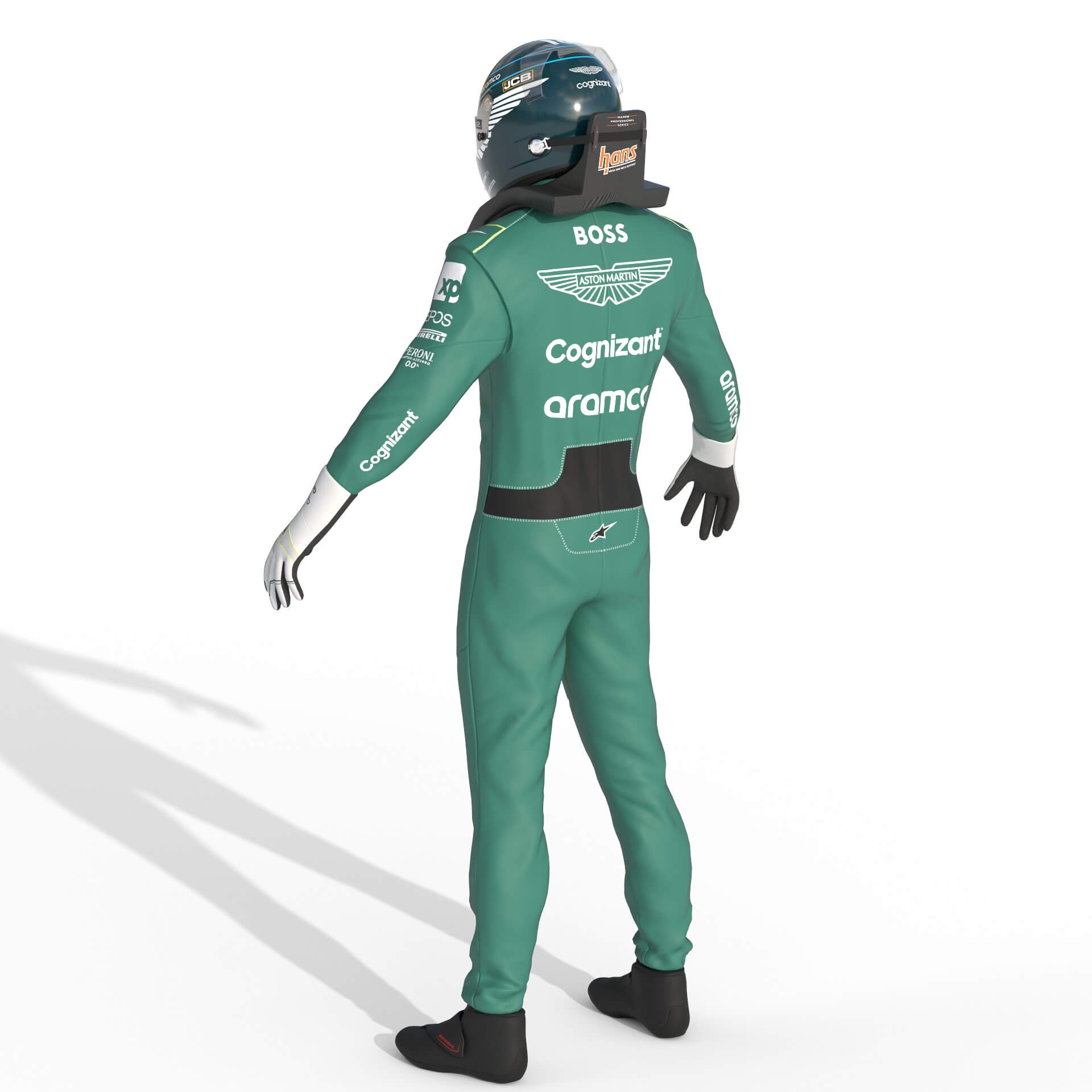 F1 Aston Martin Suit 2023 - 3D Model by Cactus3D