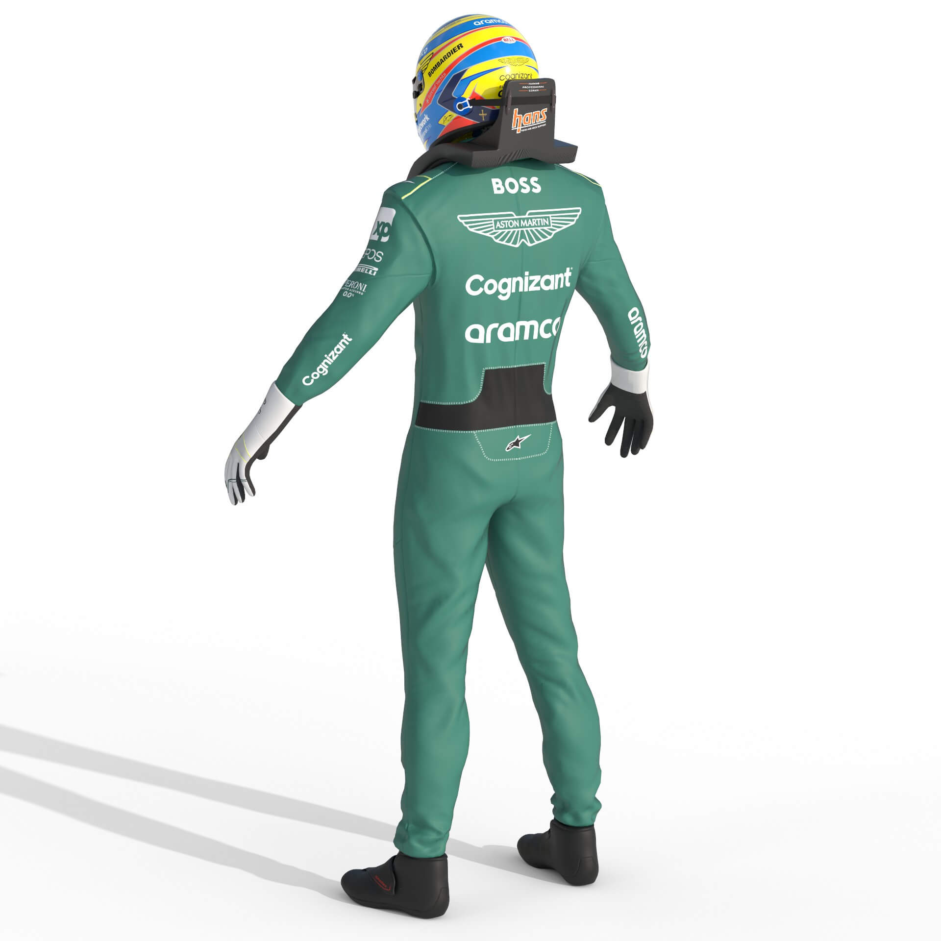 F1 Aston Martin Suit 2023 - 3D Model by Cactus3D