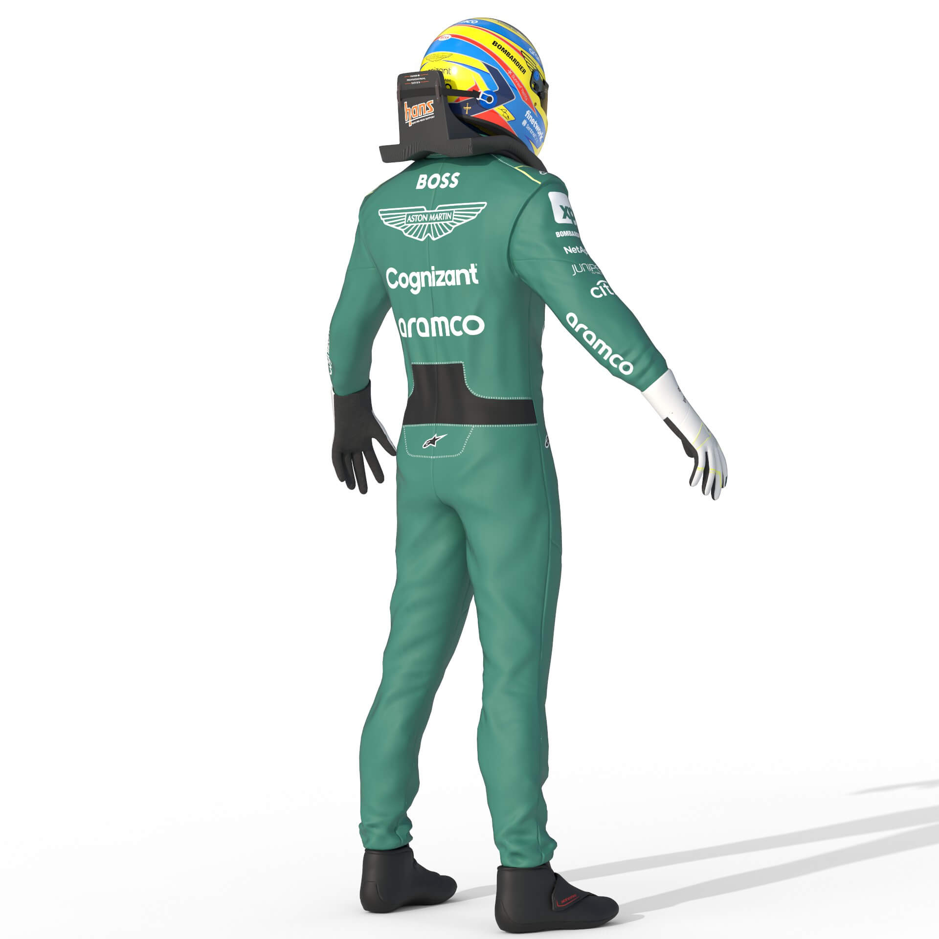 F1 Aston Martin Suit 2023 - 3D Model by Cactus3D