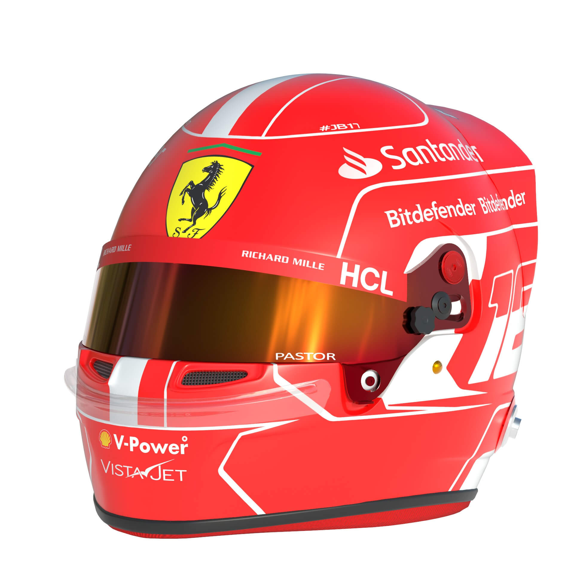 F1 Charles Leclerc Helmet 2023 - 3D Model by Cactus3D