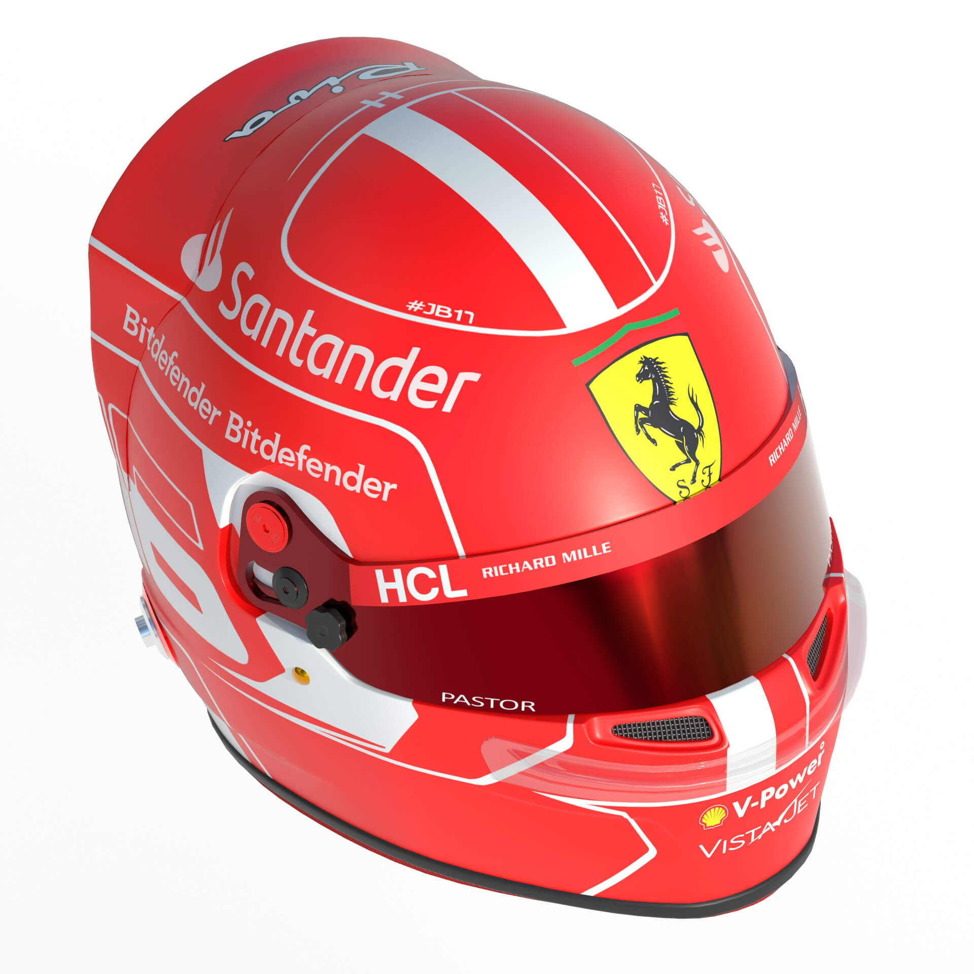 F1 Charles Leclerc Helmet 2023 - 3D Model by Cactus3D