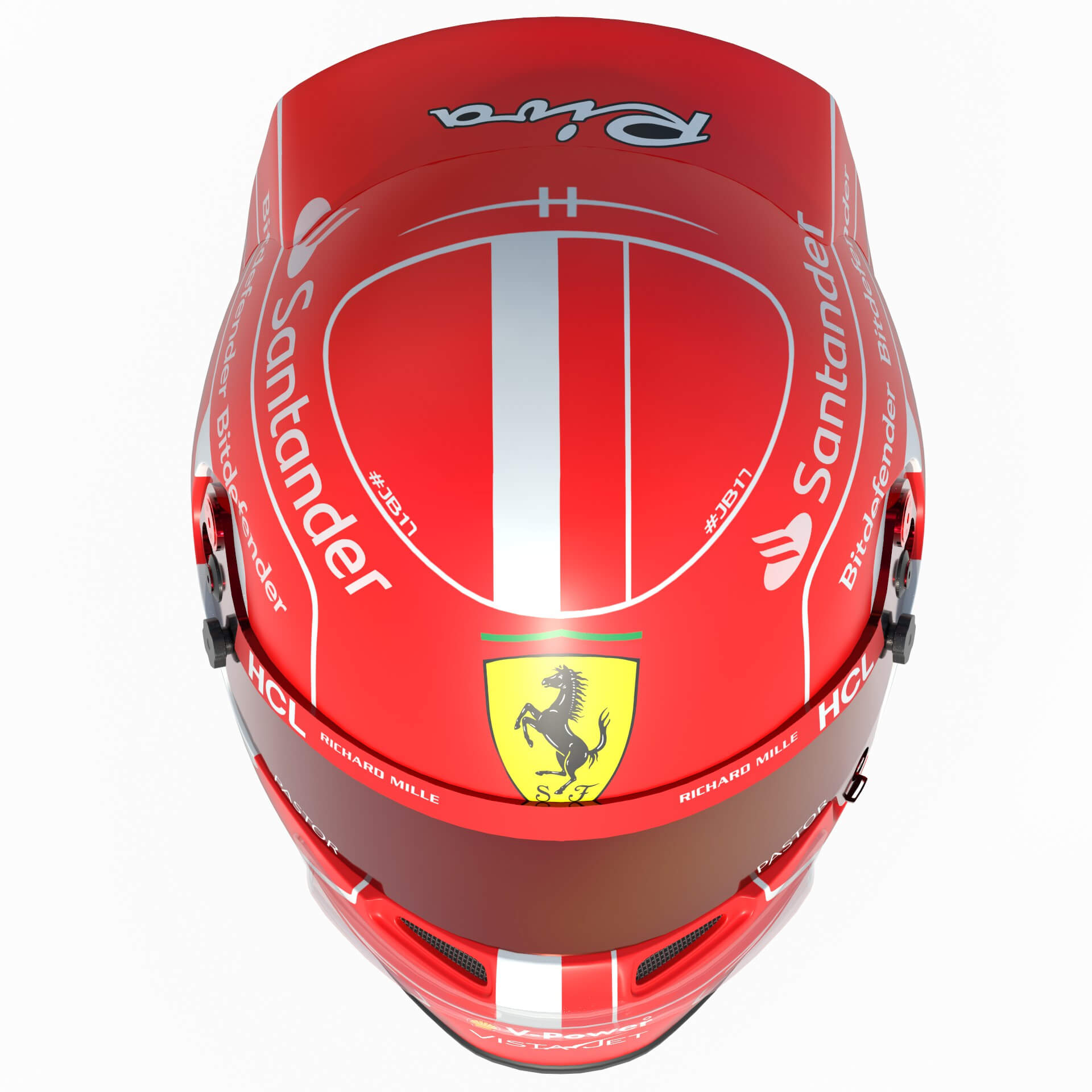 F1 Charles Leclerc Helmet 2023 - 3D Model by Cactus3D