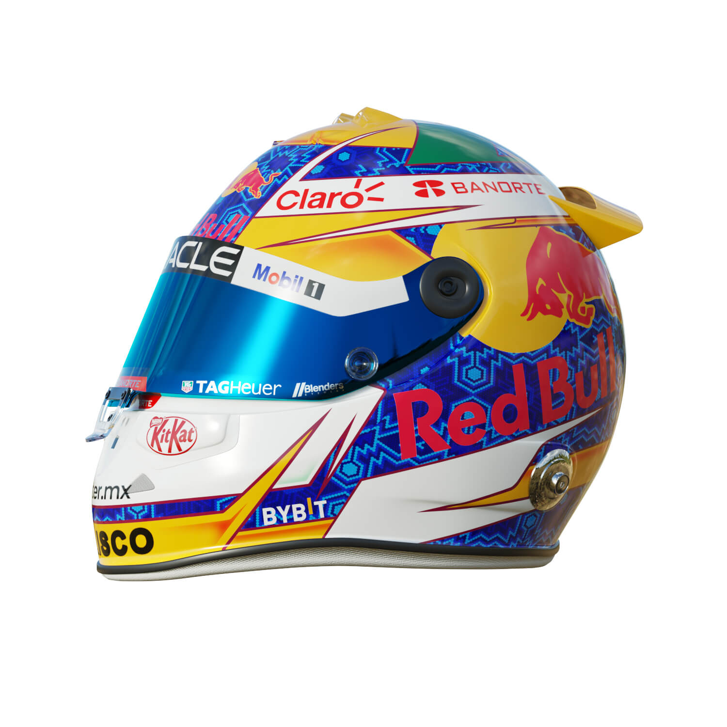 F1 Checo Peres Helmet 2024 - 3D Model by Cactus3D