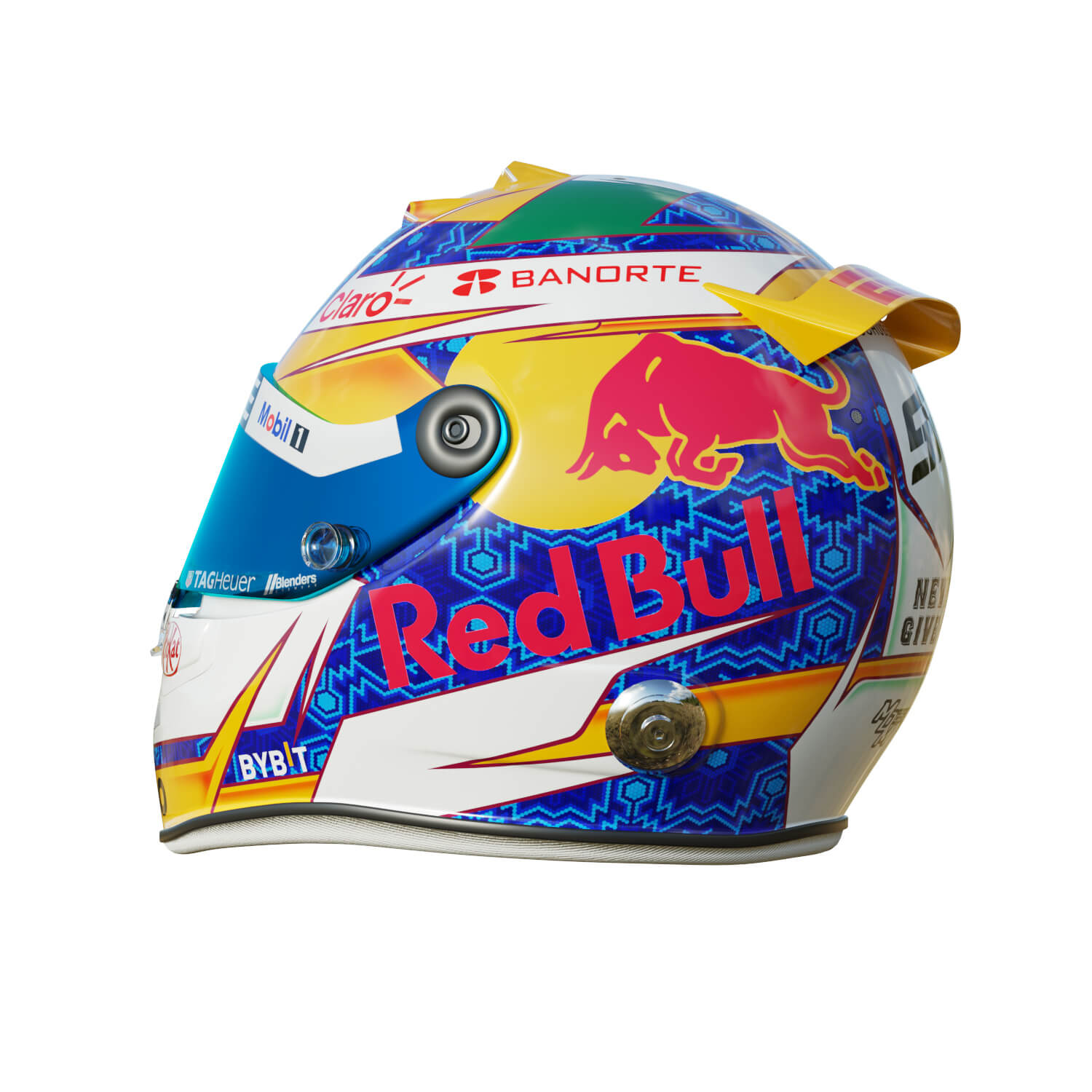 F1 Checo Peres Helmet 2024 - 3D Model by Cactus3D