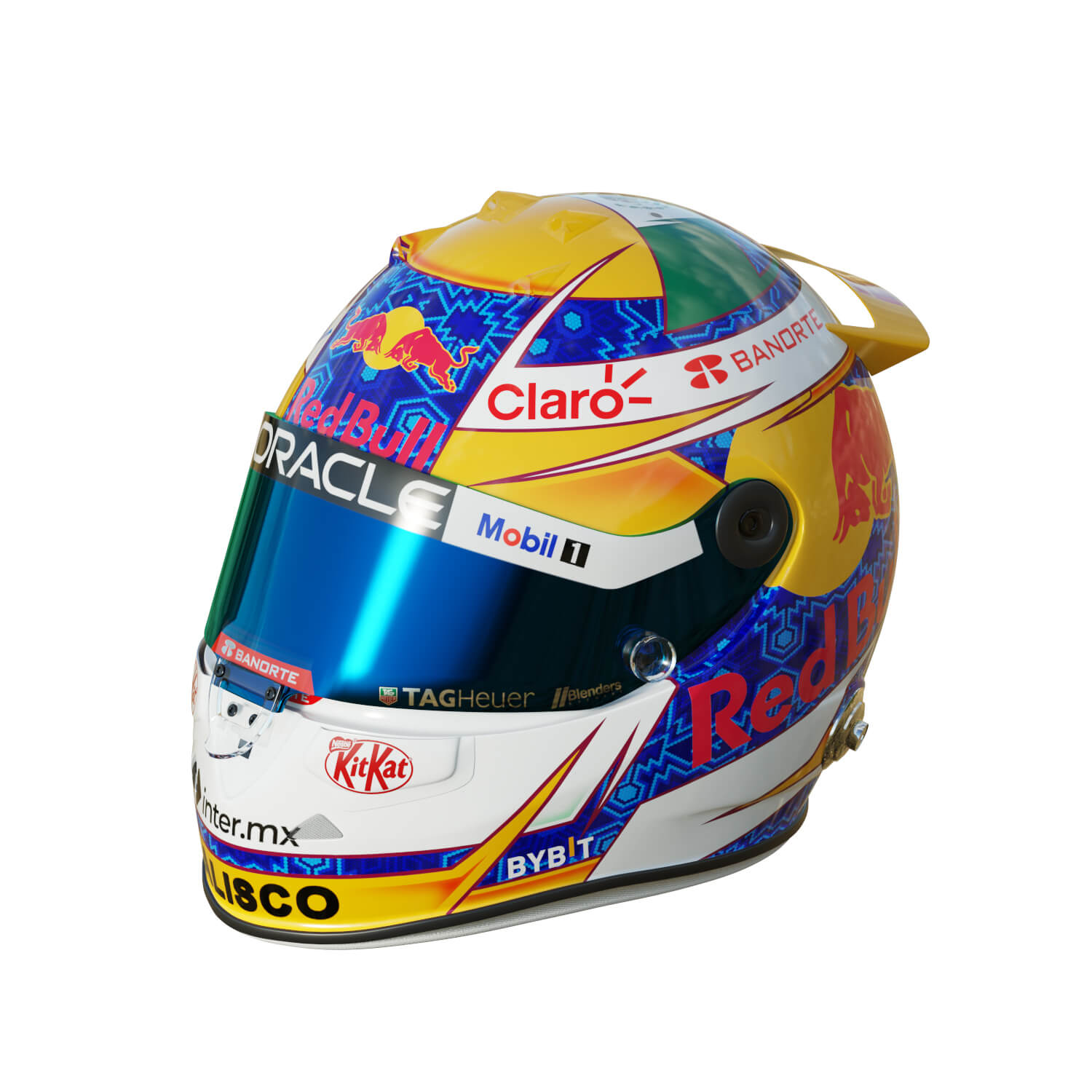 F1 Checo Peres Helmet 2024 - 3D Model by Cactus3D