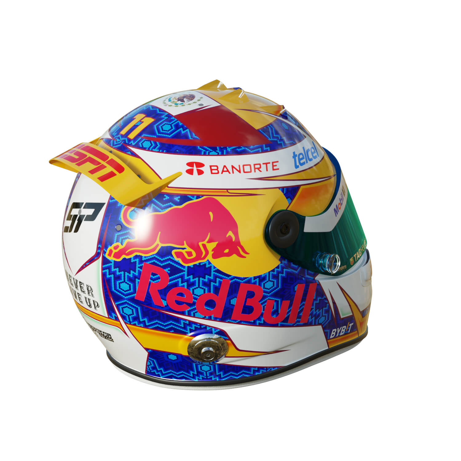 F1 Checo Peres Helmet 2024 - 3D Model by Cactus3D