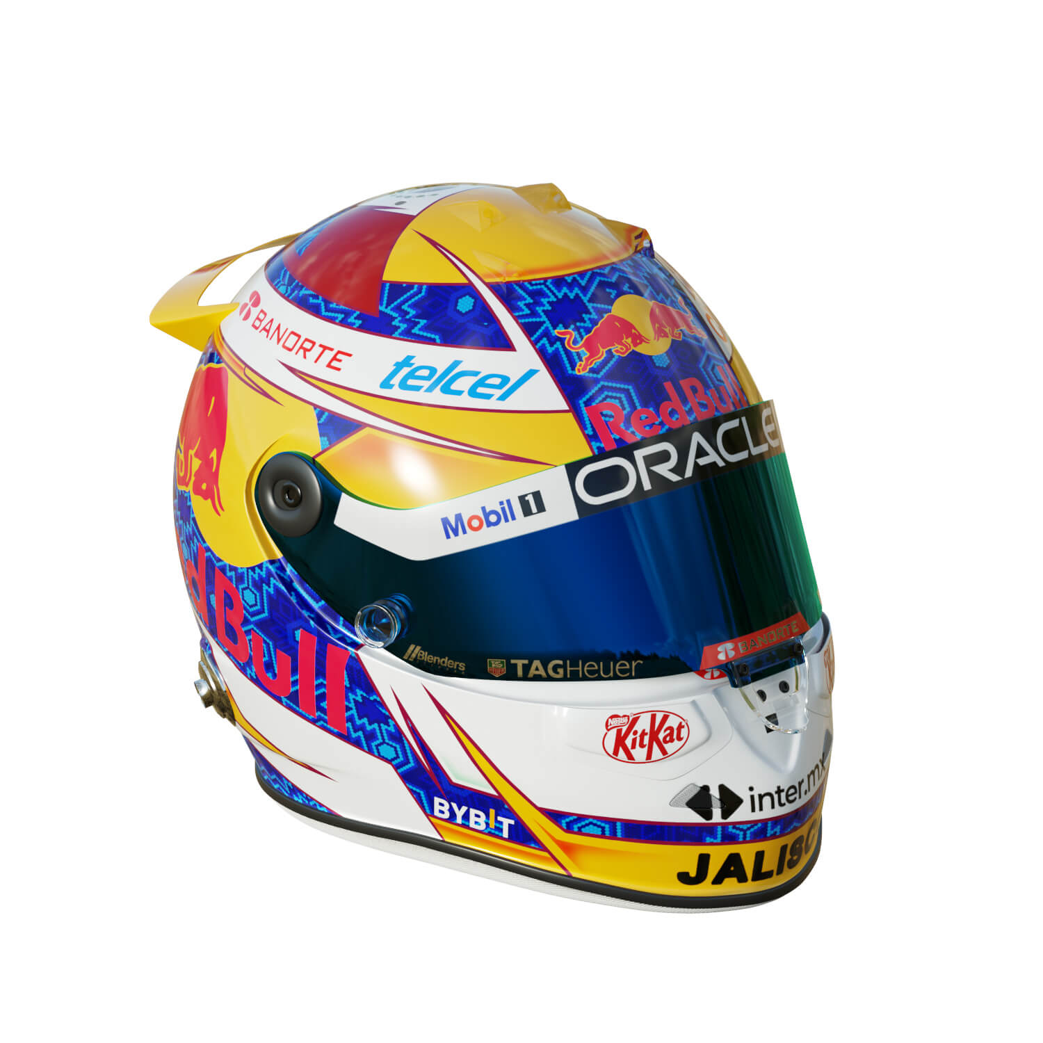 F1 Checo Peres Helmet 2024 - 3D Model by Cactus3D
