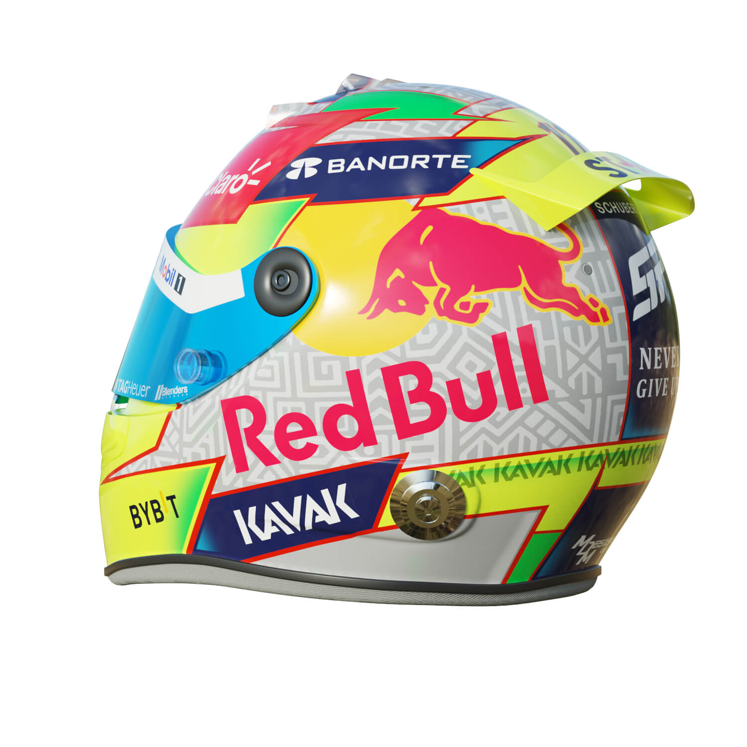 F1 Checo Perez Helmet 2023 - 3D Model by Cactus3D