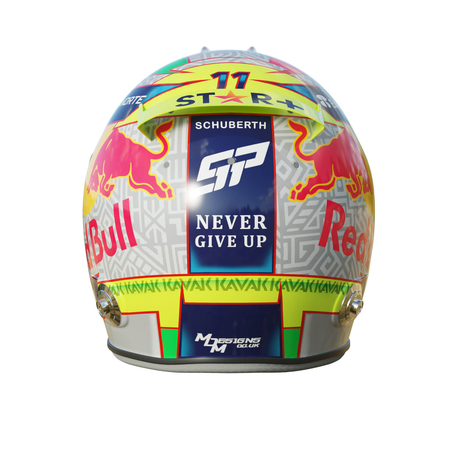 F1 Checo Perez Helmet 2023 - 3D Model by Cactus3D