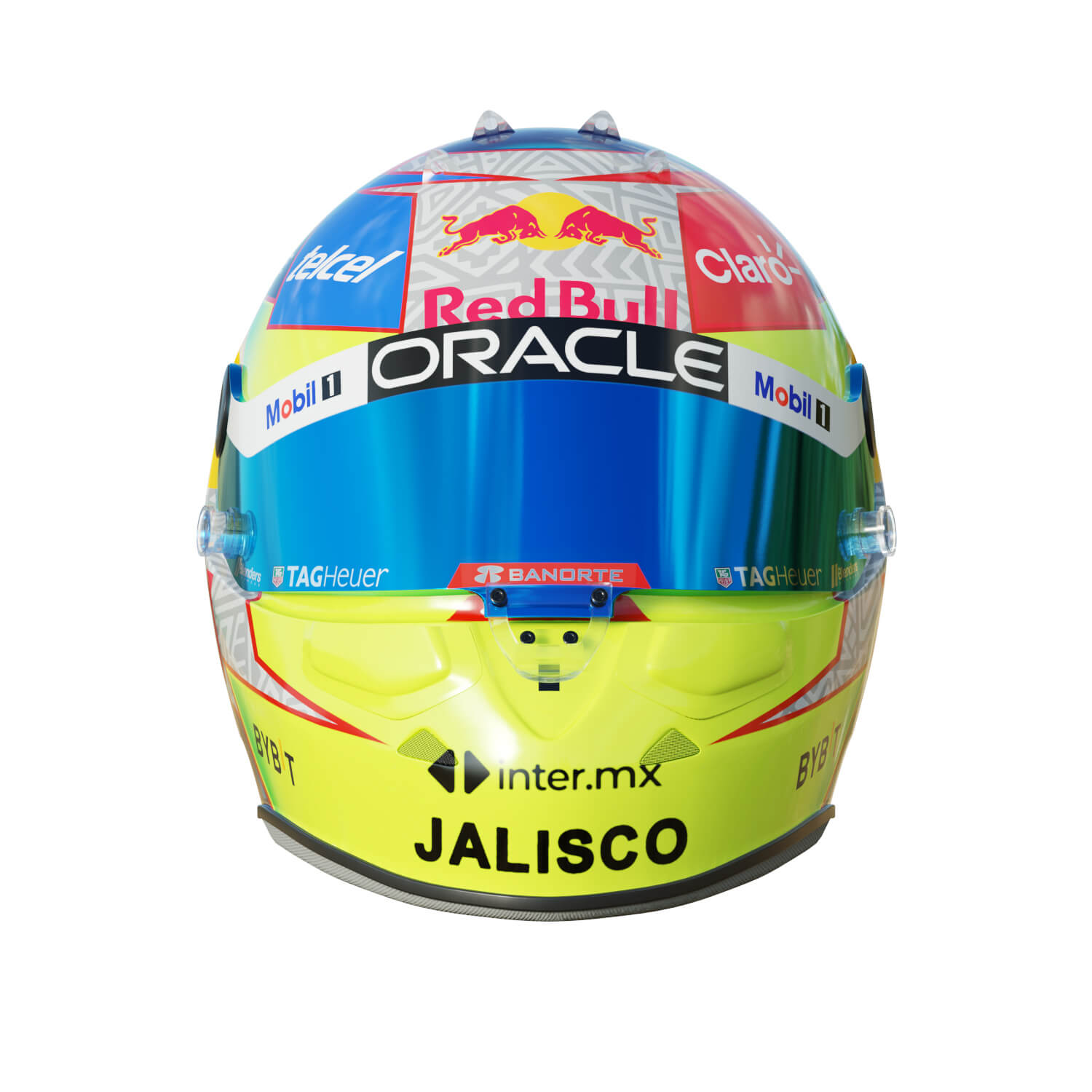 F1 Checo Perez Helmet 2023 - 3D Model by Cactus3D