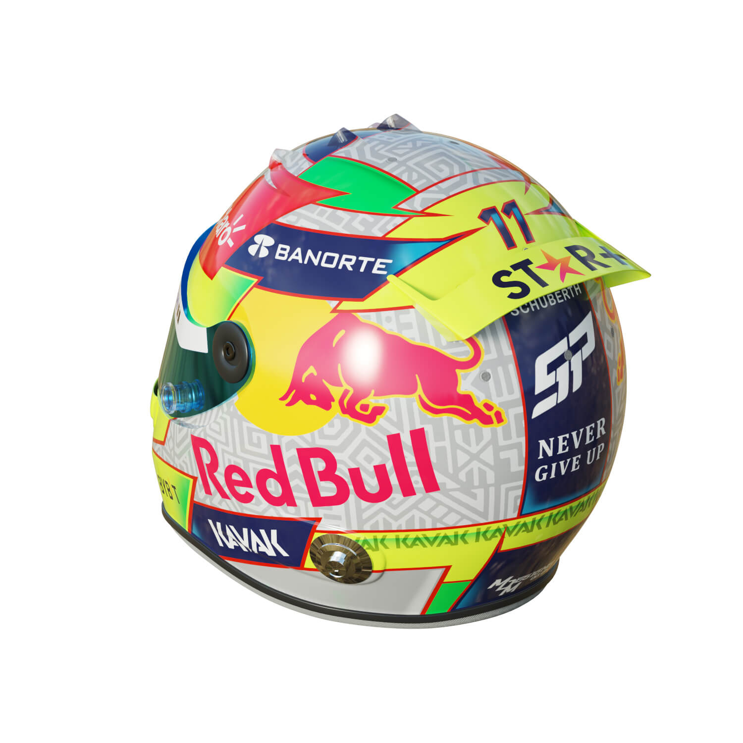 F1 Checo Perez Helmet 2023 - 3D Model by Cactus3D