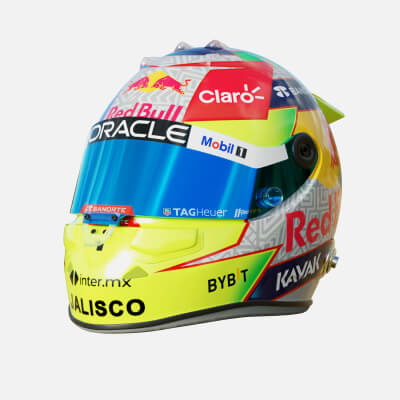 F1 Checo Perez Helmet 2023 - 3D Model by Cactus3D