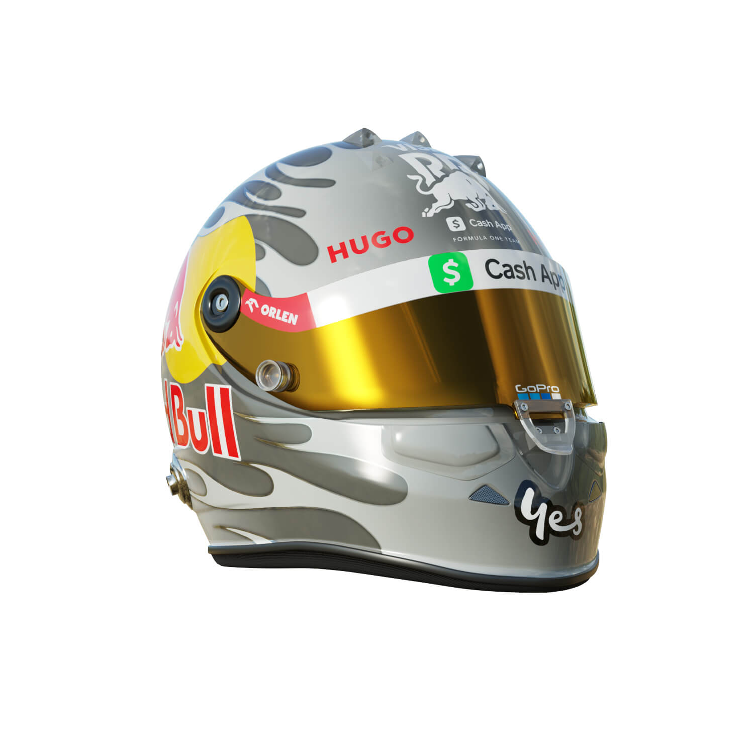 F1 Daniel Riccardo Helmet 2024 - 3D Model by Cactus3D