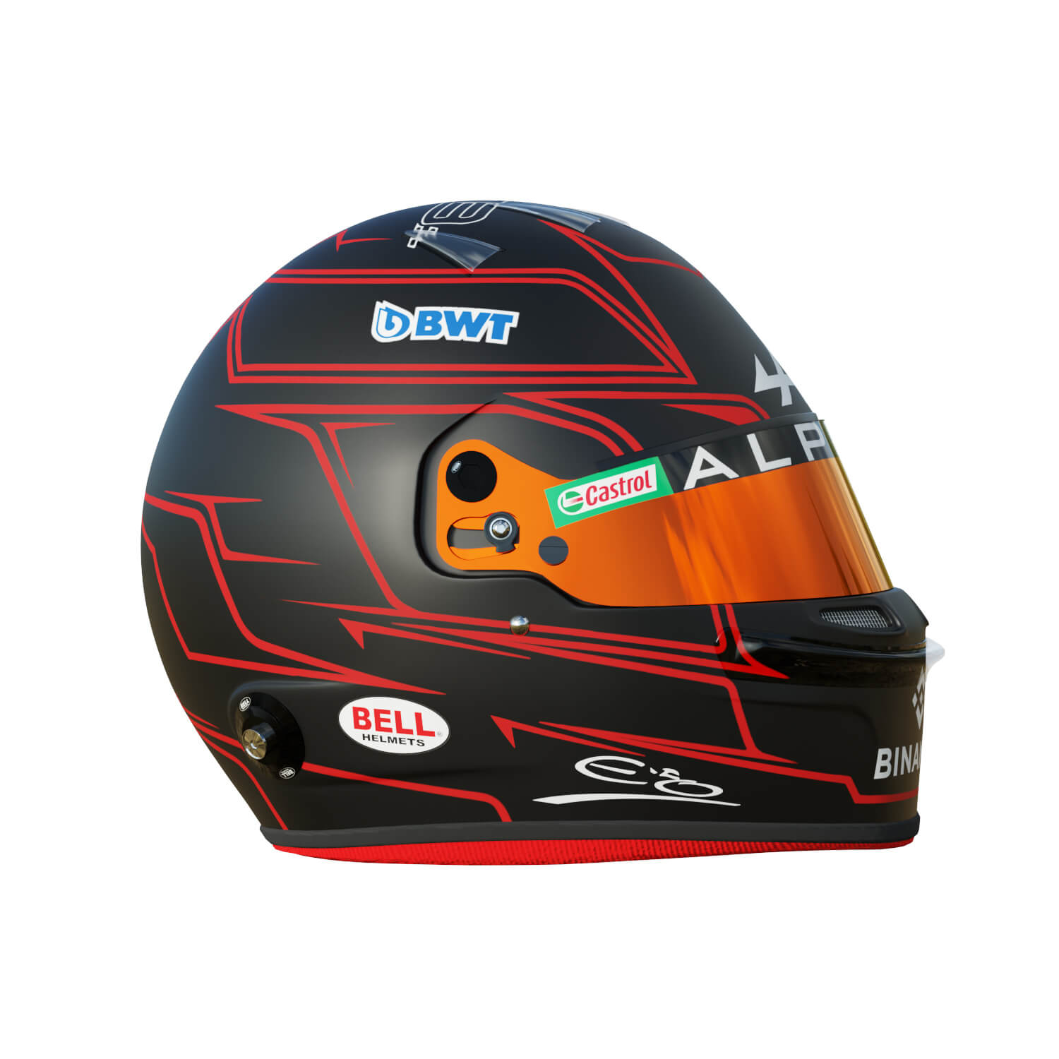 F1 Esteban Ocon Helmet 2023 - 3D Model by Cactus3D