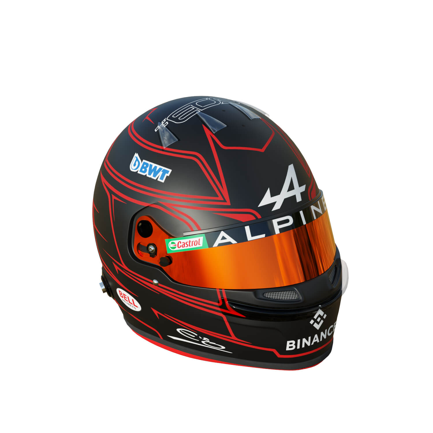 F1 Alpine Helmets 2023 by Cactus3D