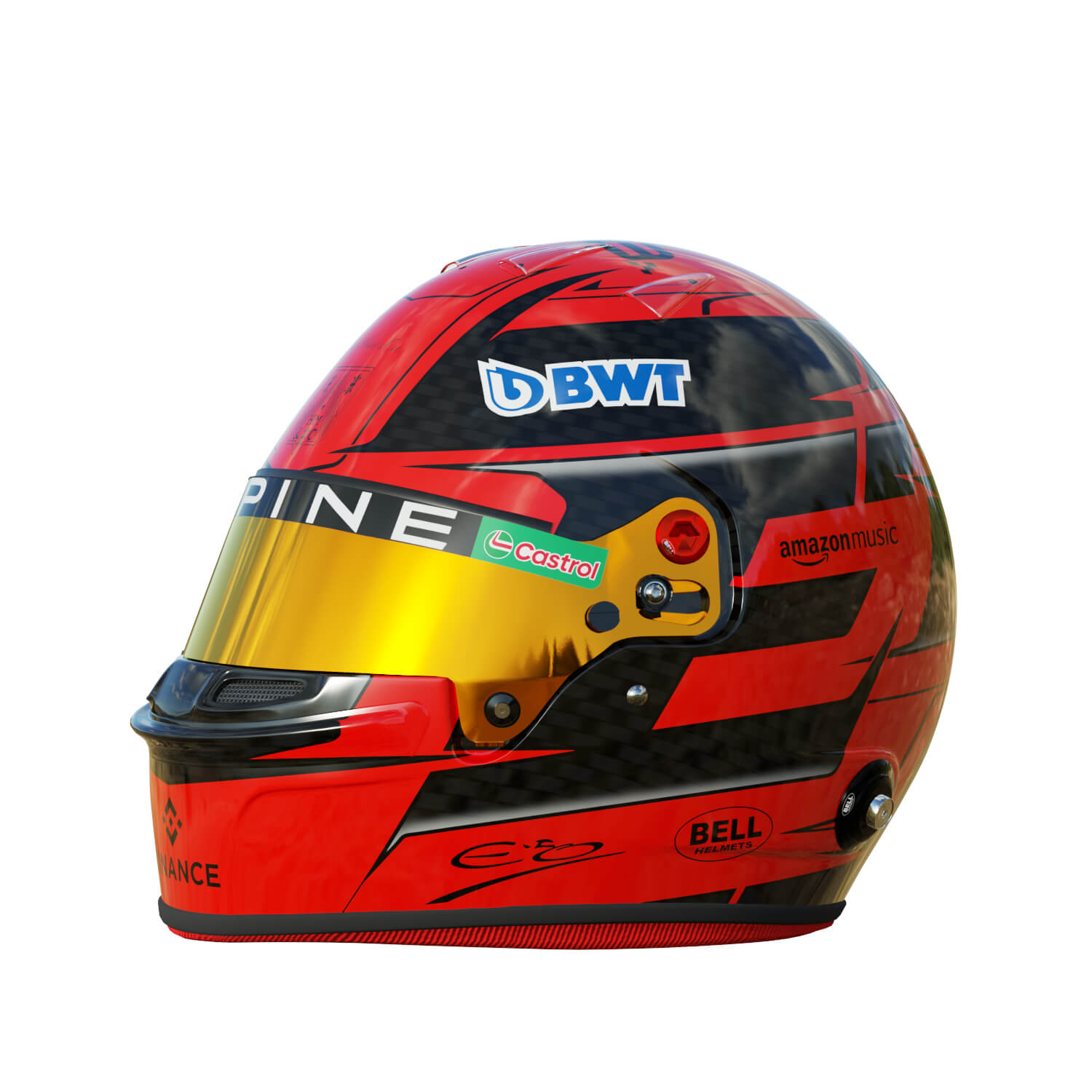 F1 Esteban Ocon Helmet 2024 - 3D Model by Cactus3D