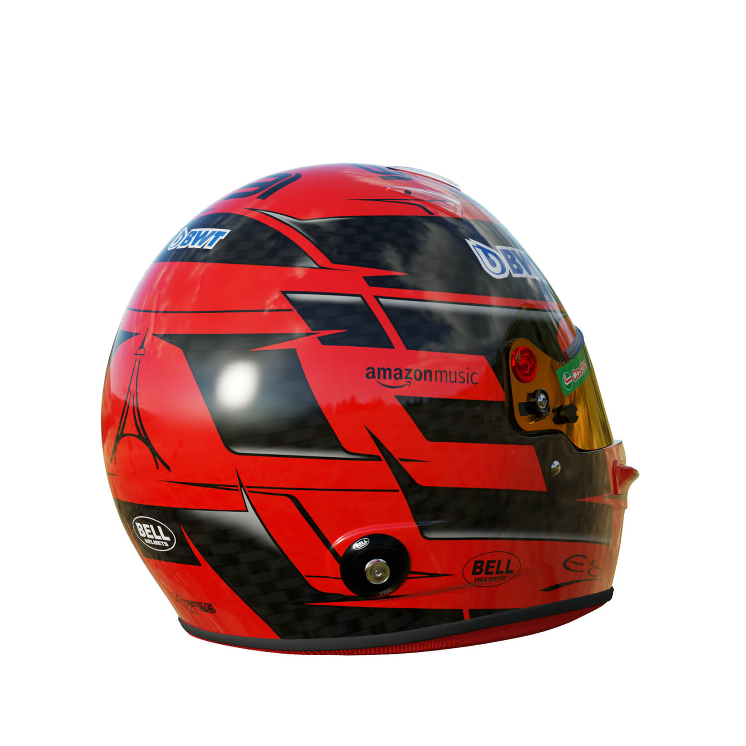 F1 Esteban Ocon Helmet 2024 - 3D Model by Cactus3D