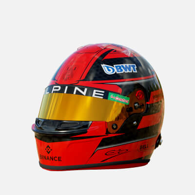 F1 Esteban Ocon Helmet 2024 - 3D Model by Cactus3D