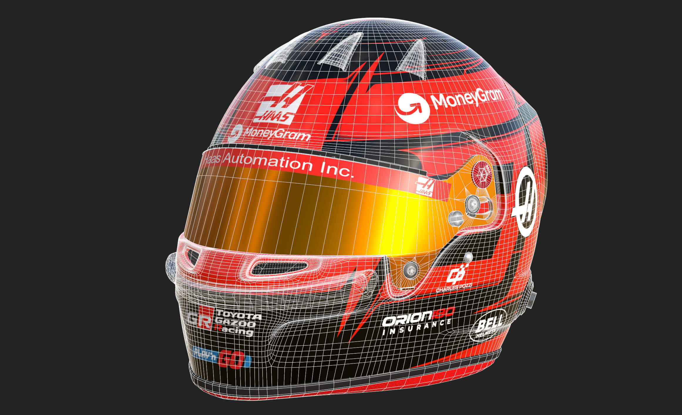 F1 Esteban Ocon Helmet 2025 - 3D Model by Cactus3D