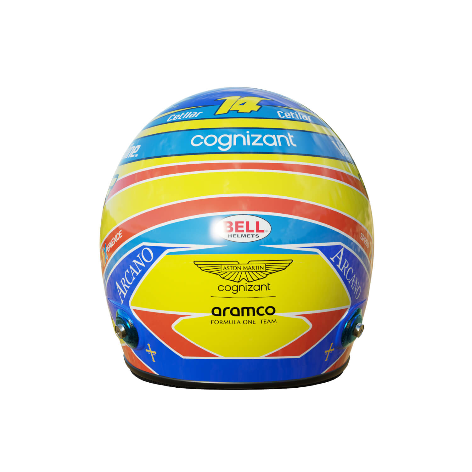 F1 Fernando Alonso Helmet 2024 - 3D Model by Cactus3D