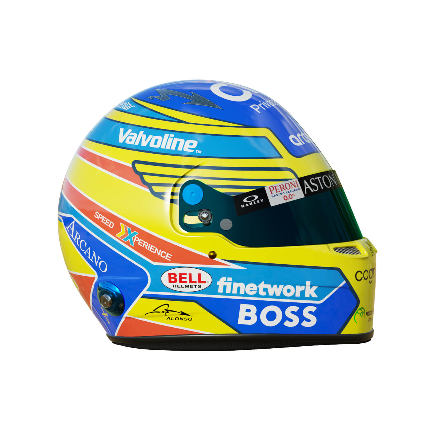 F1 Fernando Alonso Helmet 2024 - 3D Model by Cactus3D