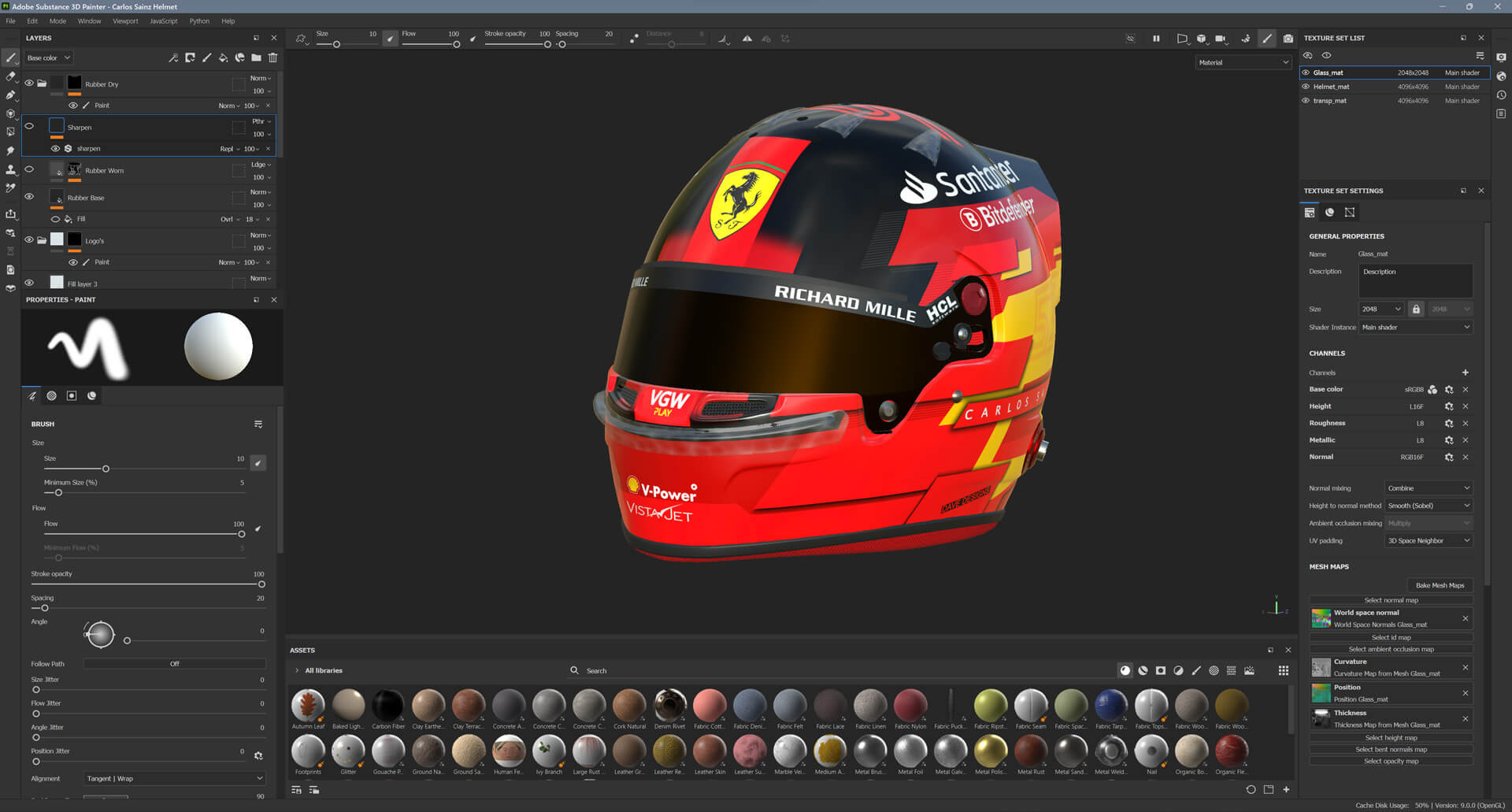 F1 Ferrari Helmets 2024 - 3D Model by Cactus3D