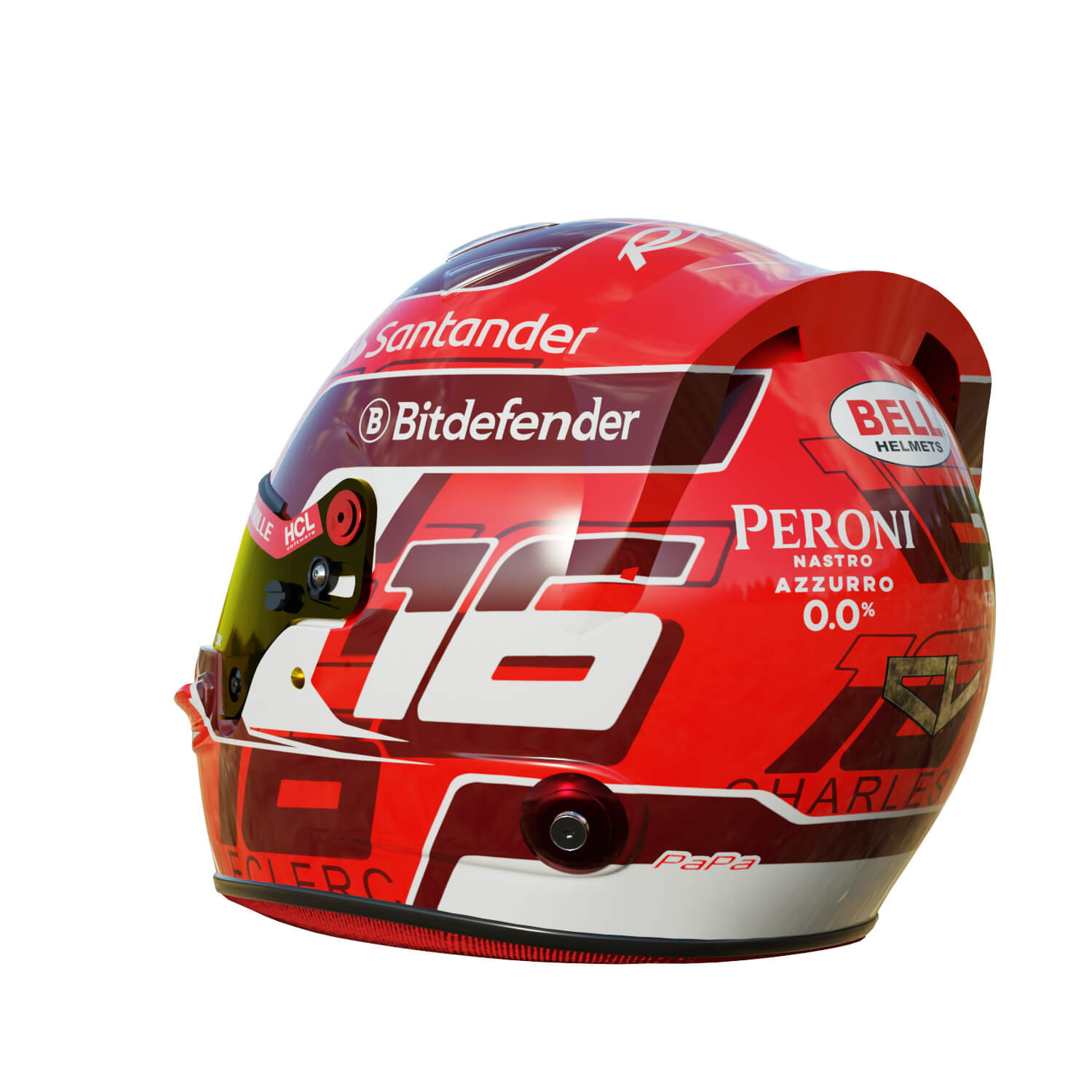 F1 Ferrari Helmets 2024 - 3D Model by Cactus3D