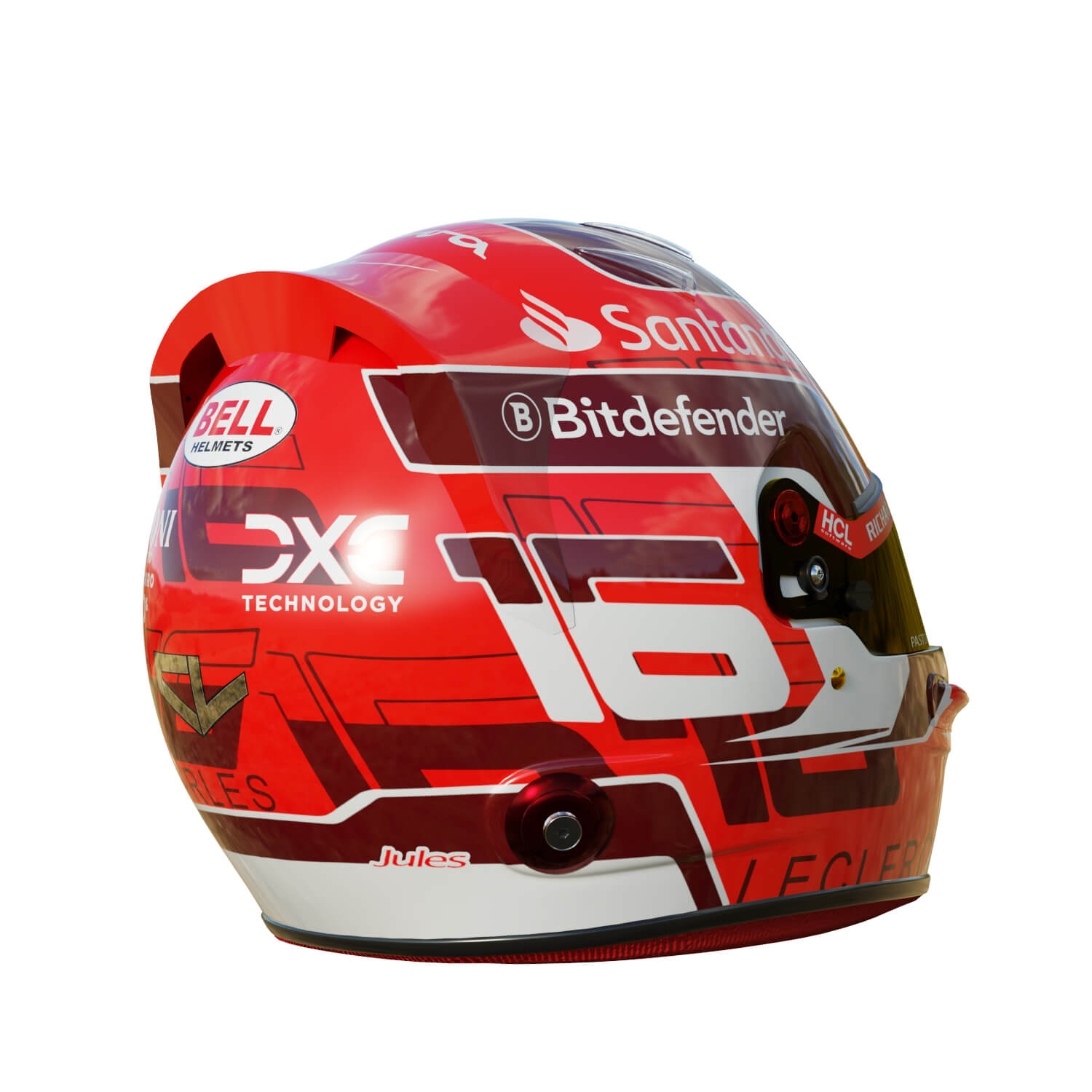 F1 Ferrari Helmets 2024 - 3D Model by Cactus3D
