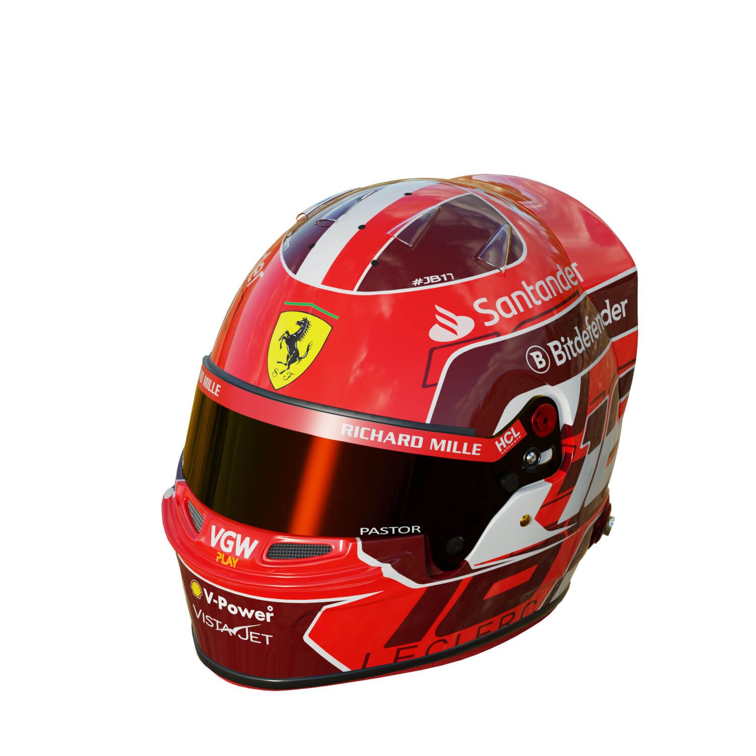 F1 Ferrari Helmets 2024 - 3D Model by Cactus3D