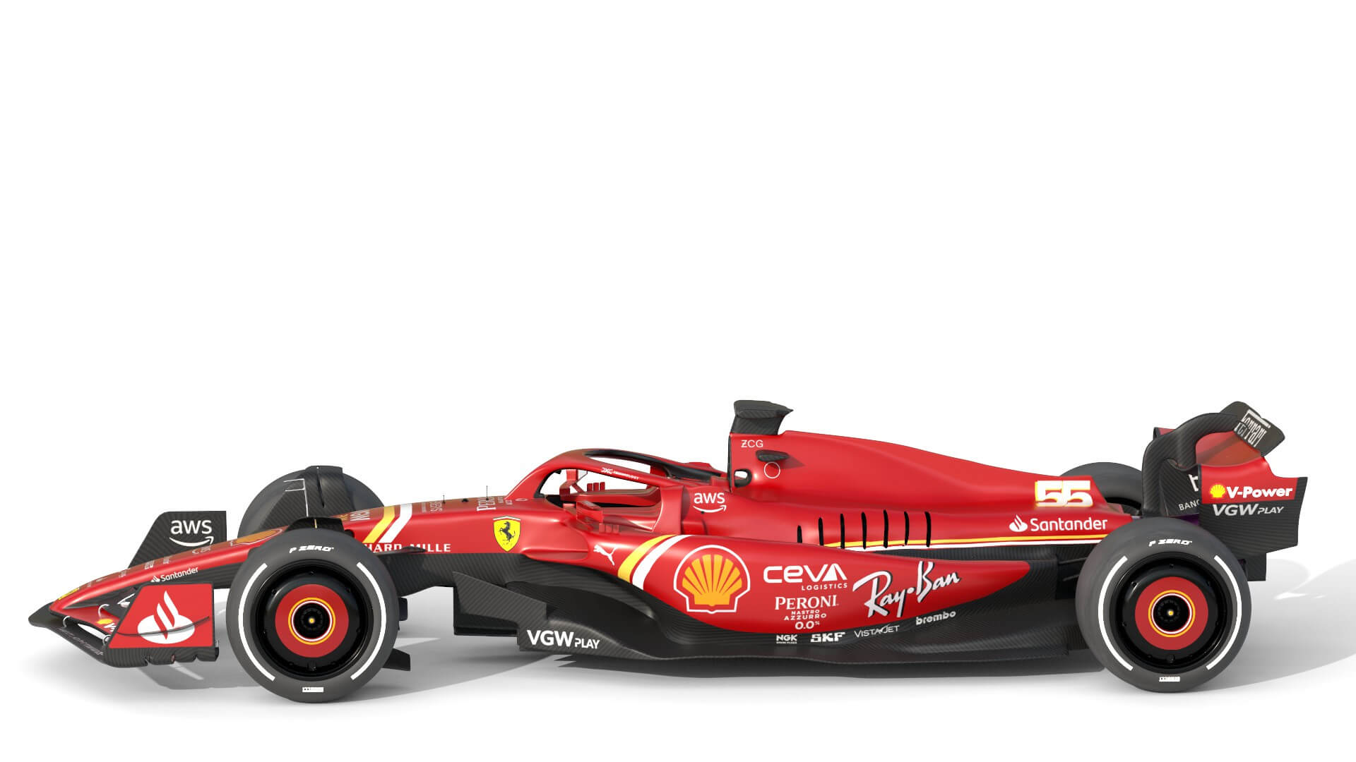 F1 Ferrari SF-24 2024 3D Model by Cactus3D