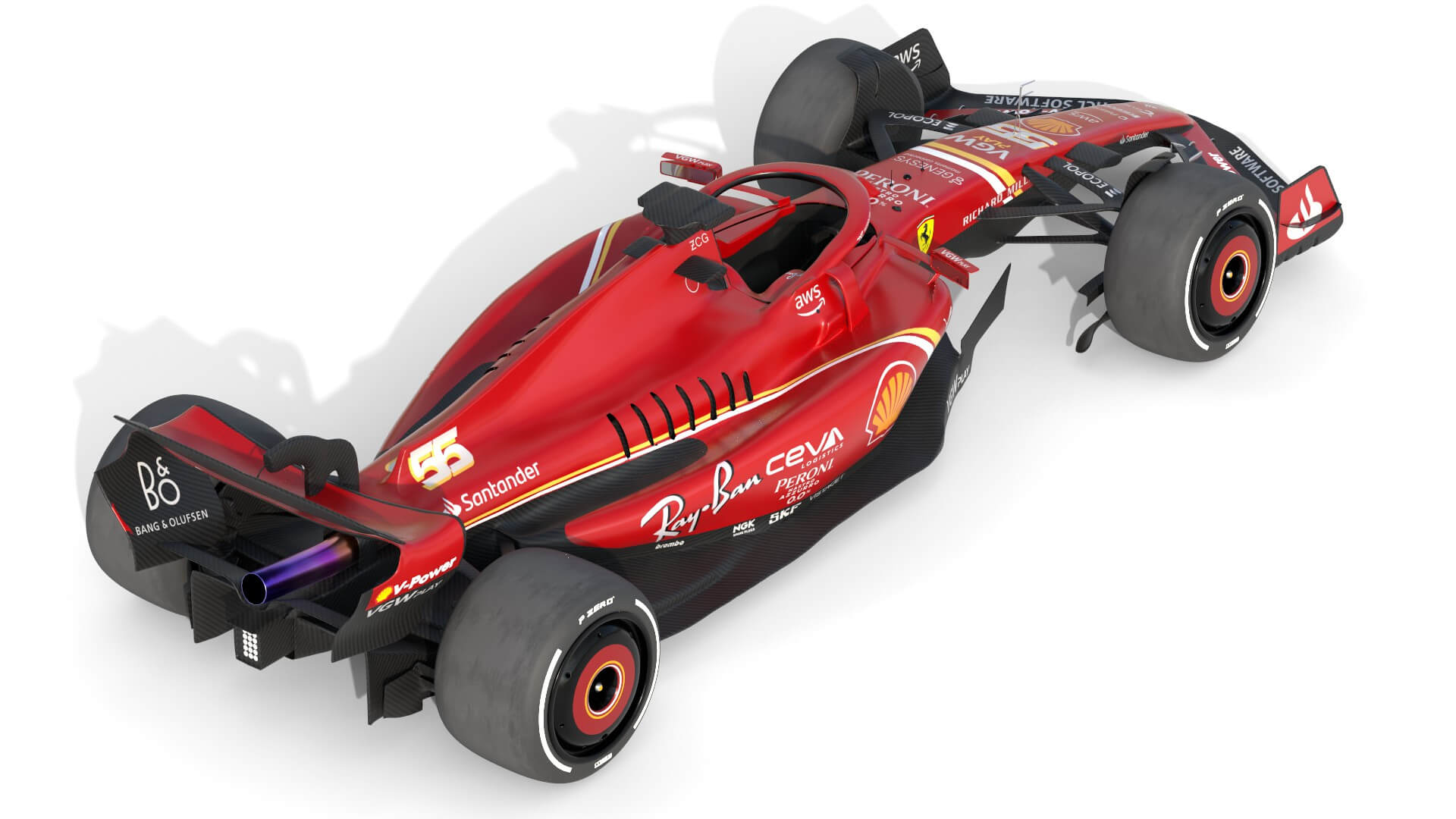 F1 Ferrari SF-24 2024 3D Model by Cactus3D