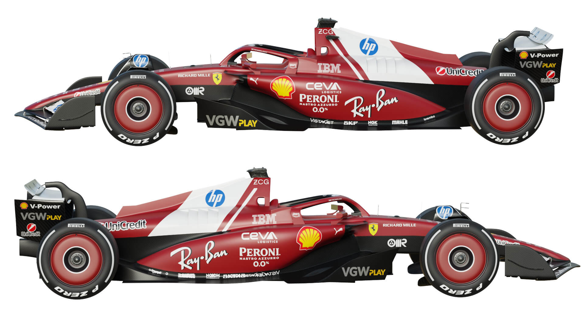 F1 Ferrari SF25 2025 - 3D Model by Cactus3D