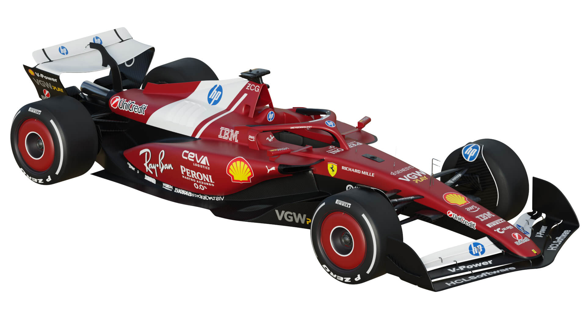 F1 Ferrari SF25 2025 - 3D Model by Cactus3D