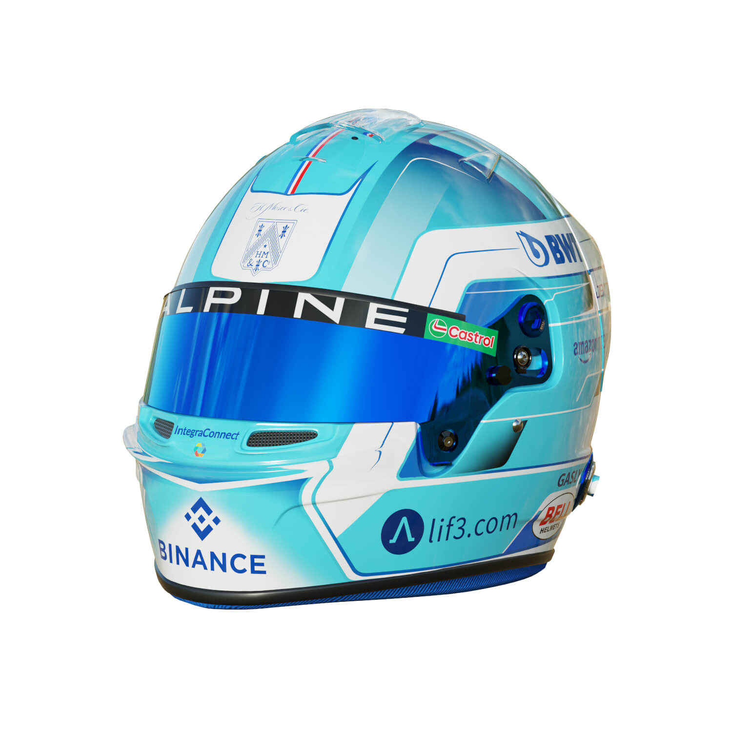 F1 Gasly Helmet 2024 - 3D Model by Cactus3D