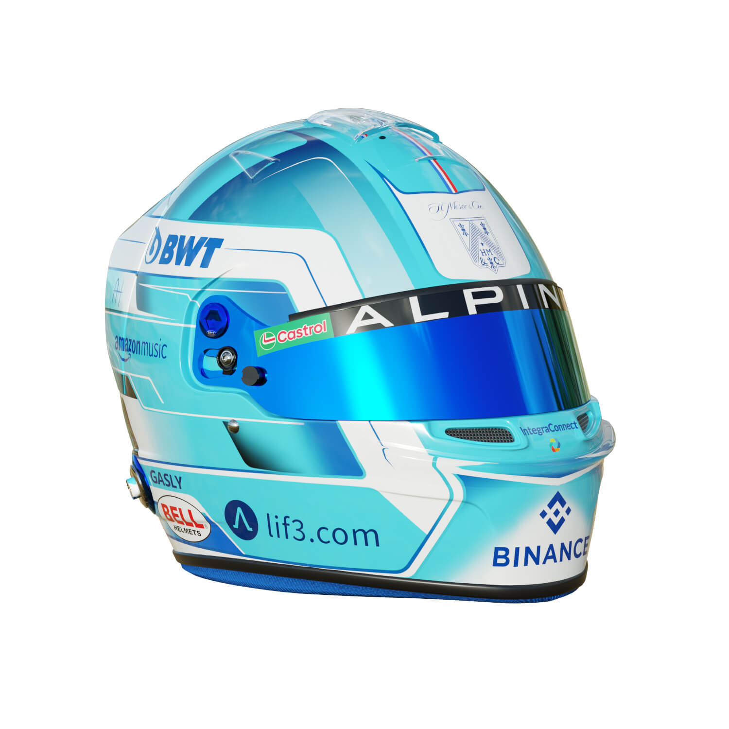 F1 Gasly Helmet 2024 - 3D Model by Cactus3D