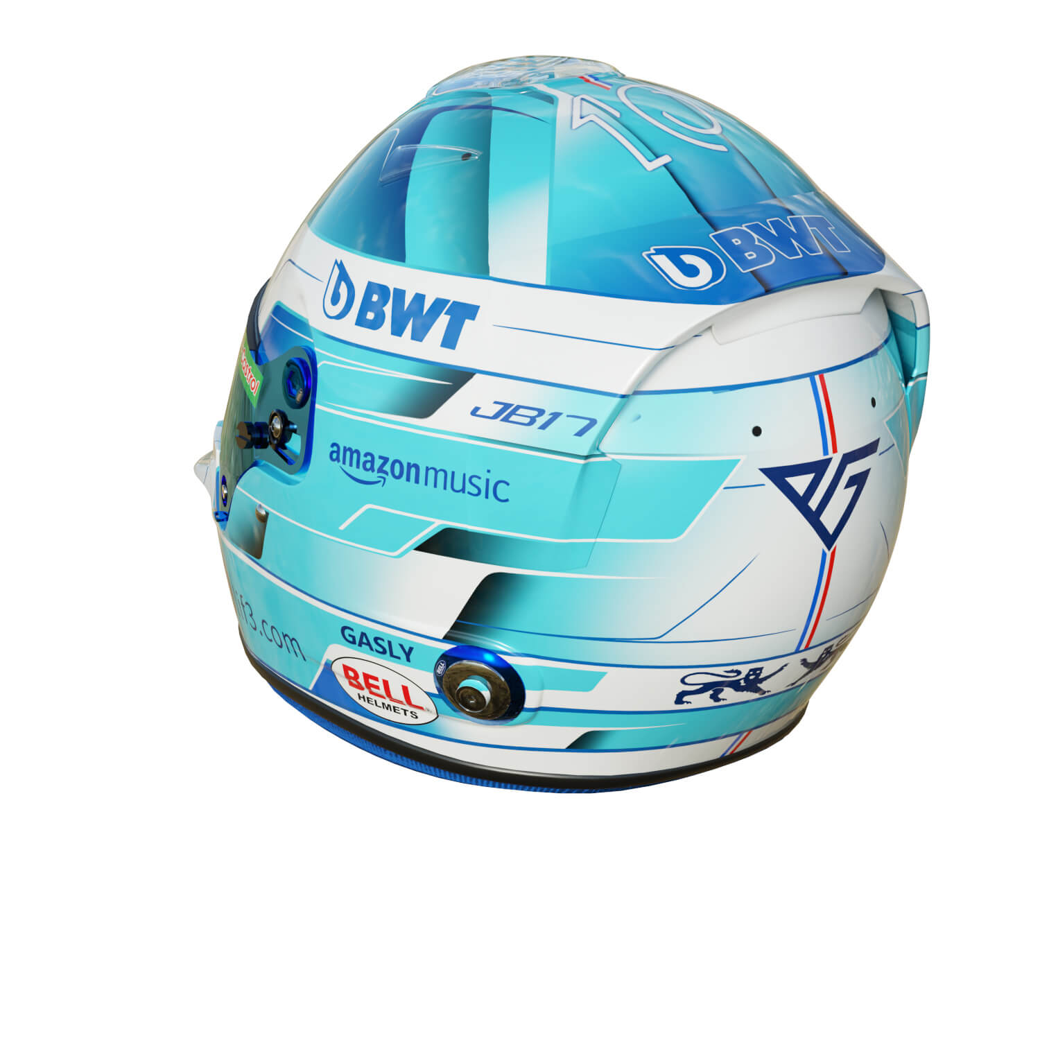 F1 Gasly Helmet 2024 - 3D Model by Cactus3D