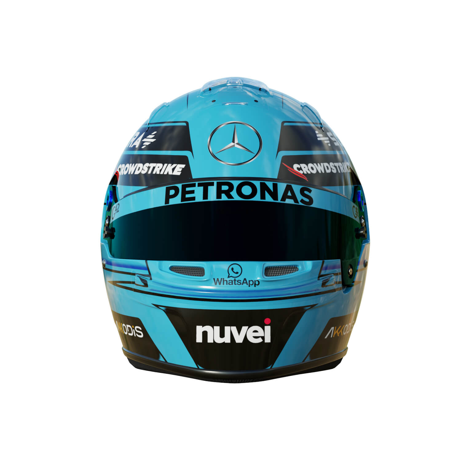 F1 George Russel Helmet 2024 - 3D Model by Cactus3D