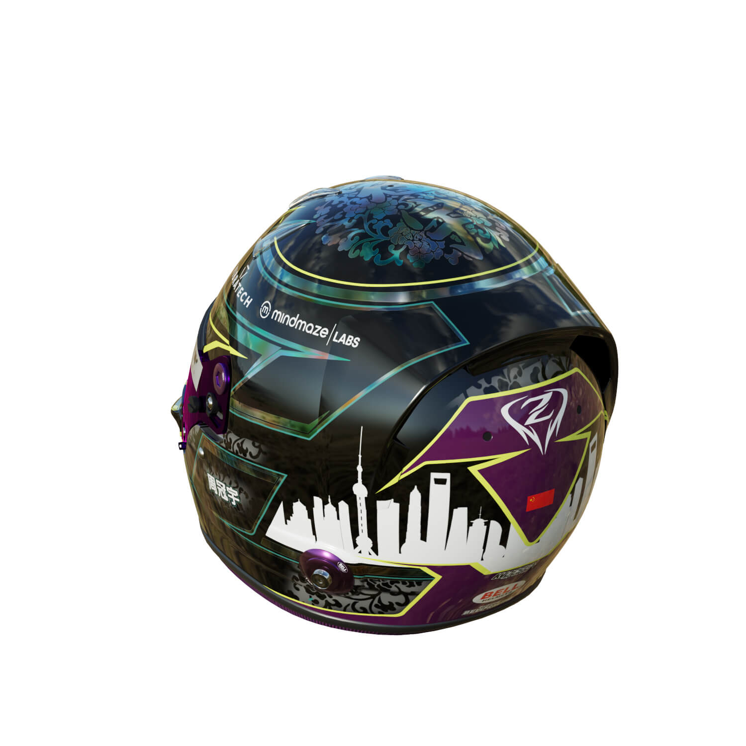 F1 Guanyu Zhou Helmet 2024 - 3D Model by Cactus3D