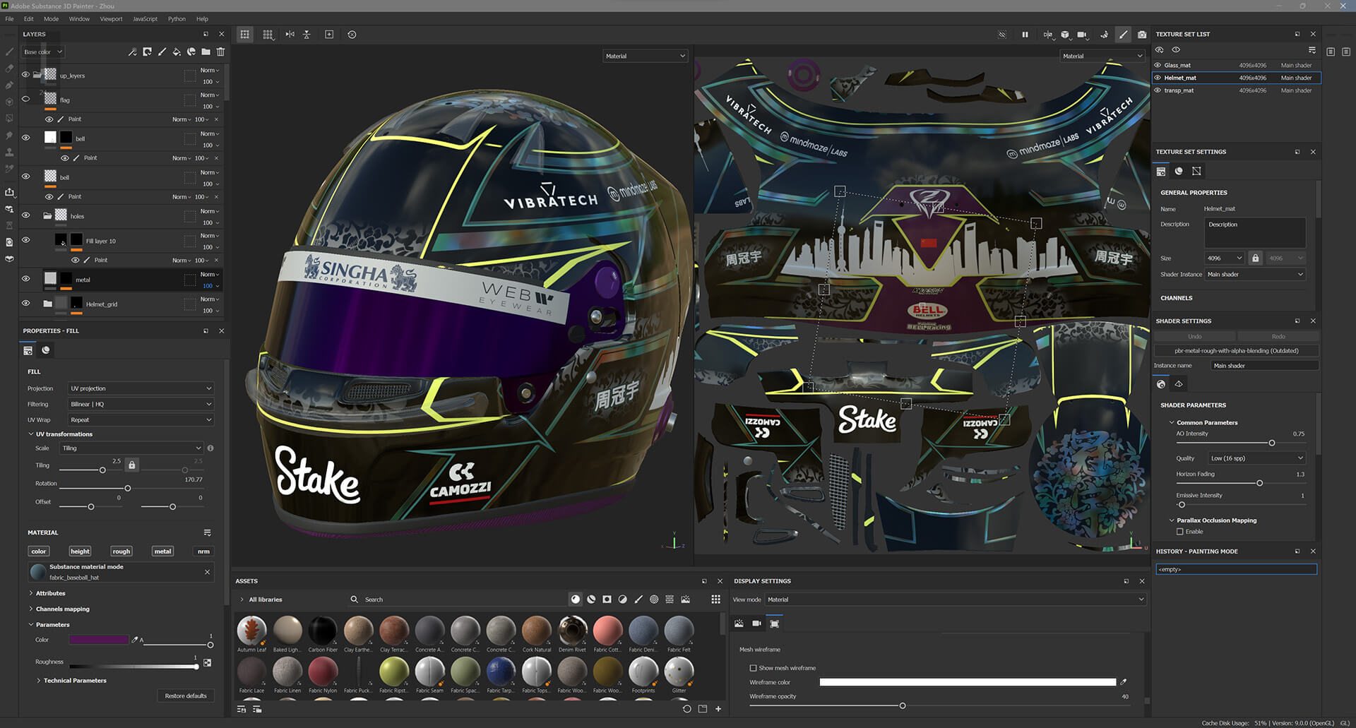 F1 Guanyu Zhou Helmet 2024 - 3D Model by Cactus3D