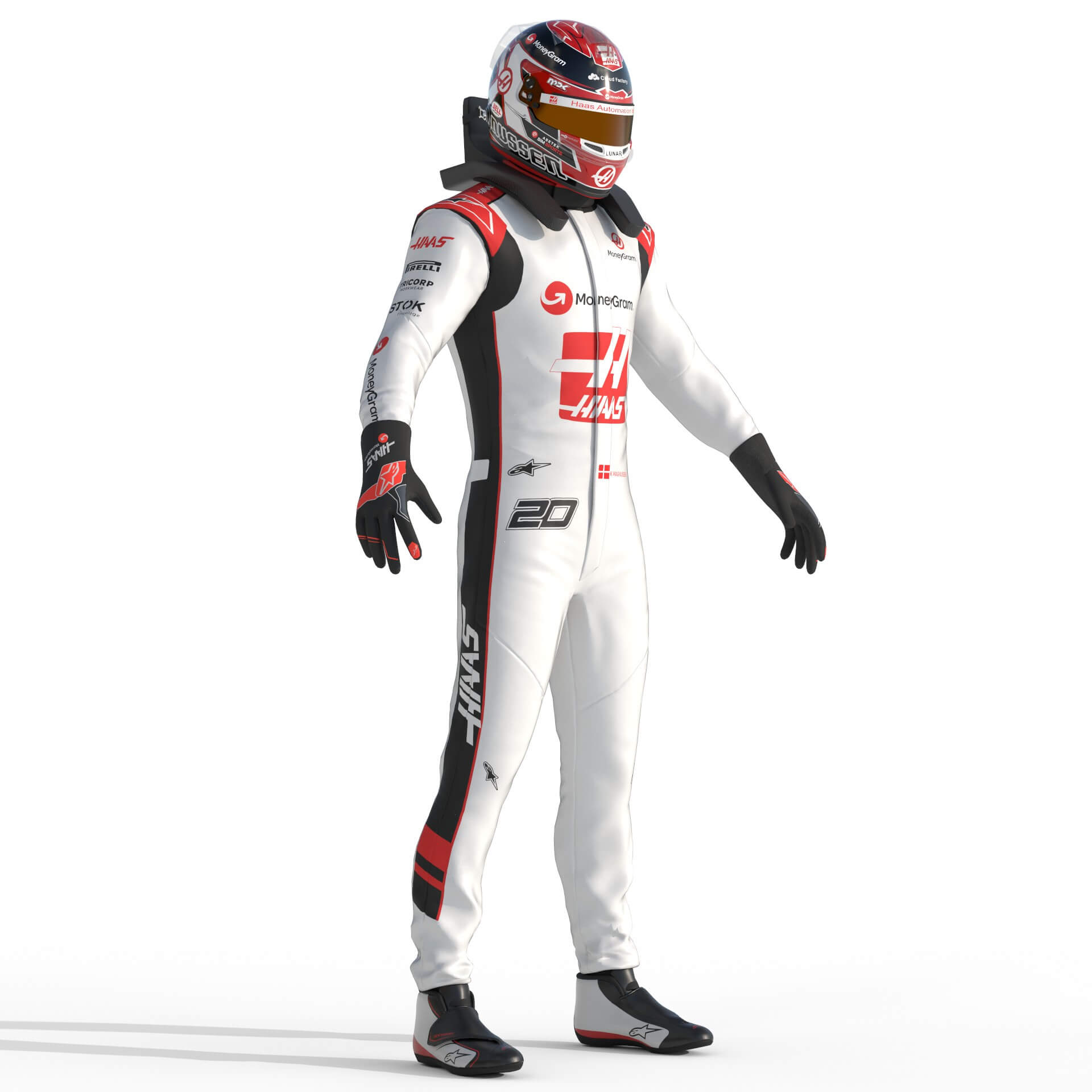 F1 Haas Suit 2023 - 3D Model by Cactus3D