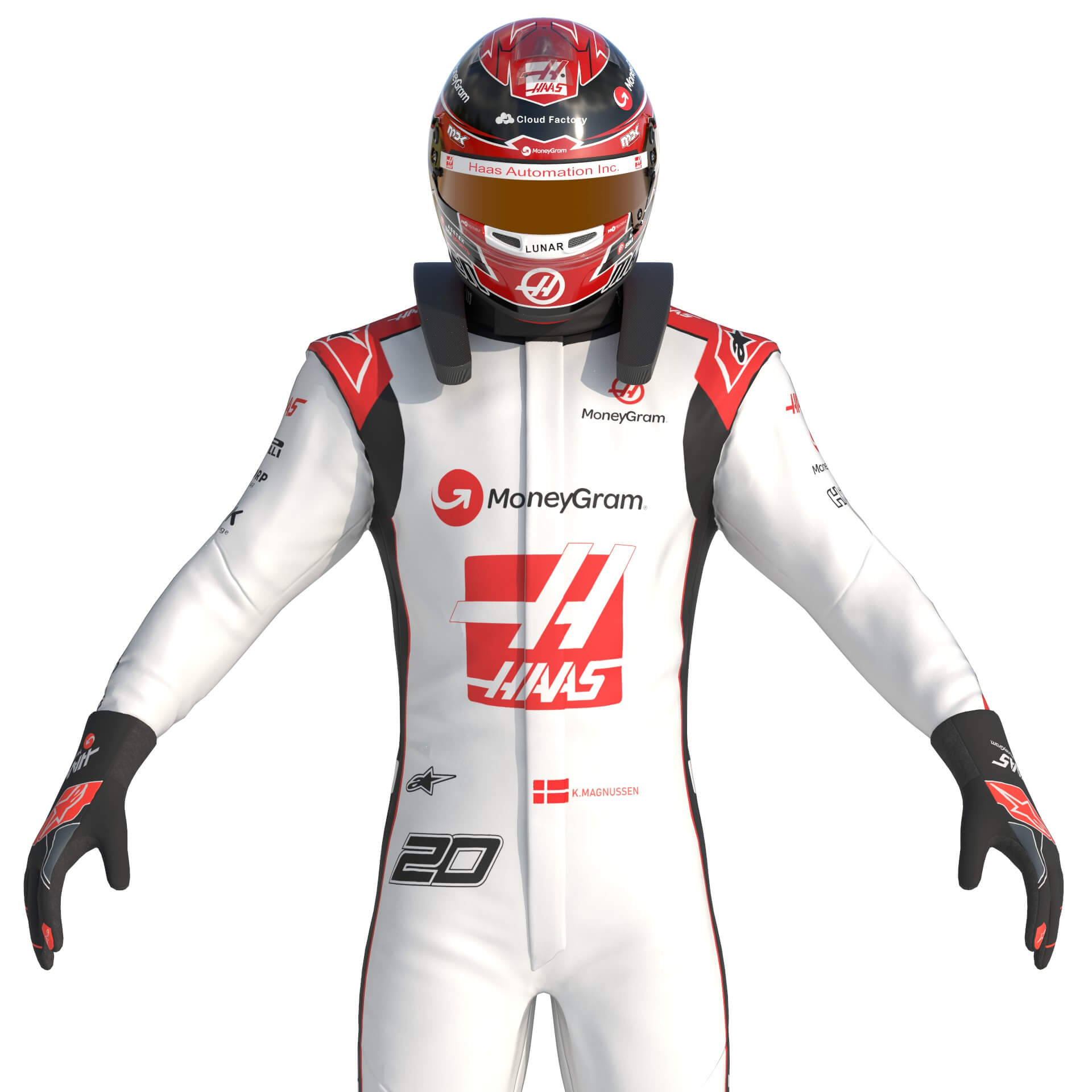 F1 Haas Suit 2023 - 3D Model by Cactus3D