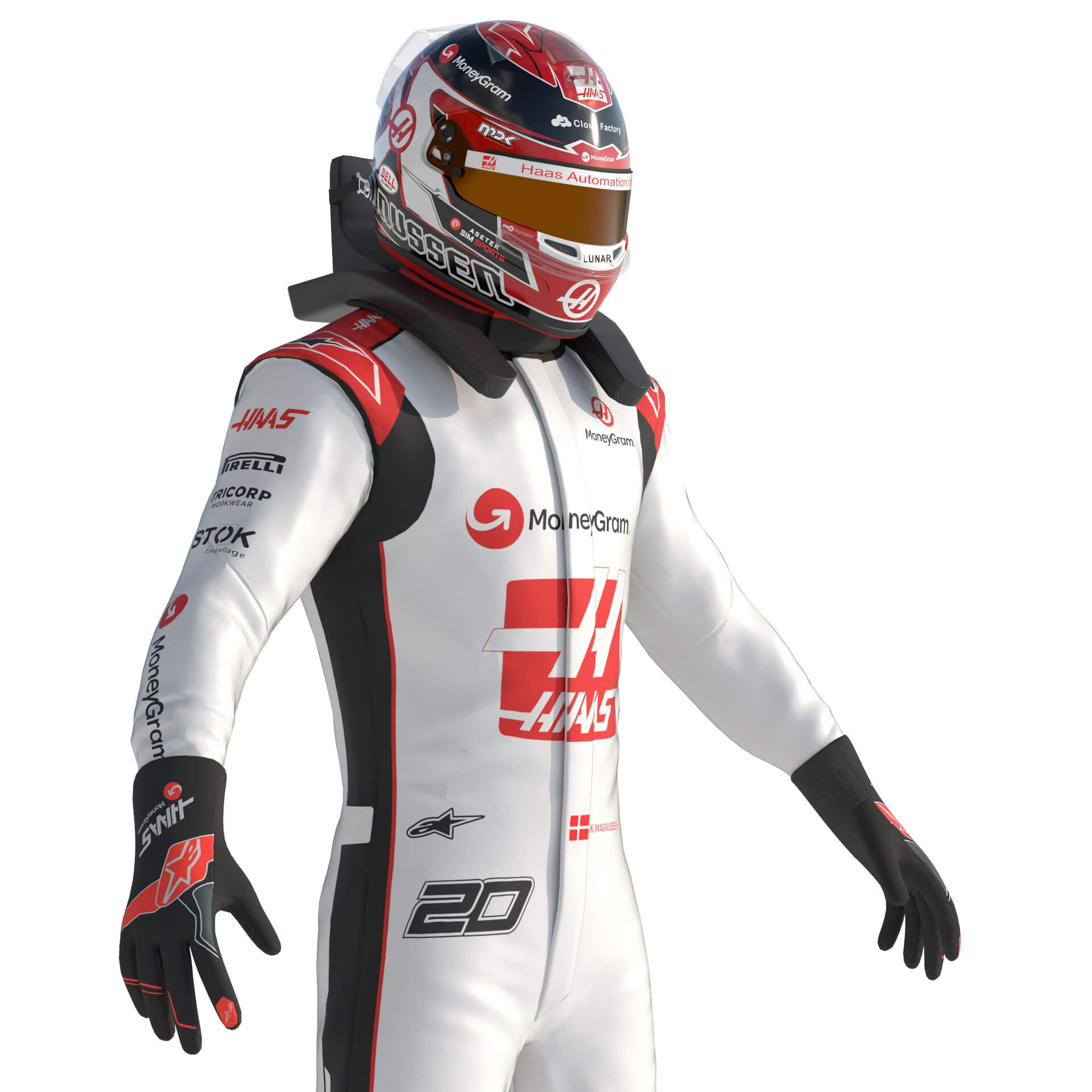 F1 Haas Suit 2023 - 3D Model by Cactus3D