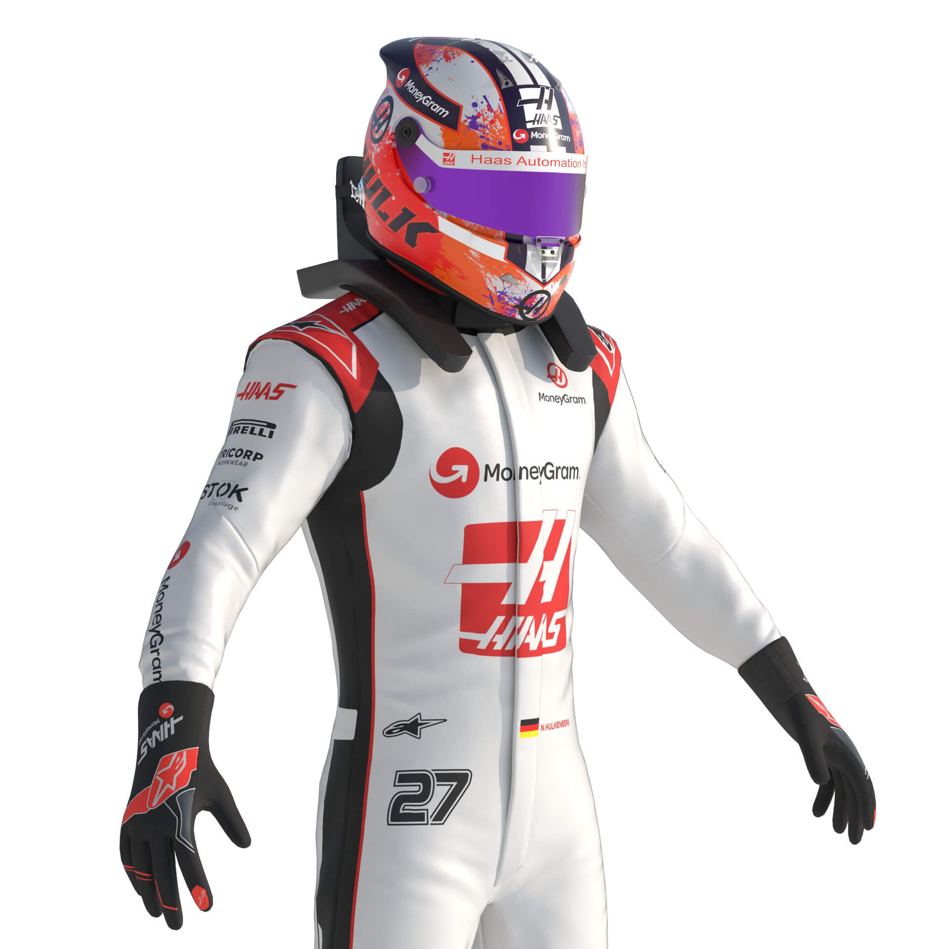 F1 Haas Suit 2023 - 3D Model by Cactus3D