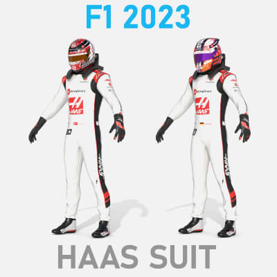 F1 Haas Suit 2023 - 3D Model by Cactus3D
